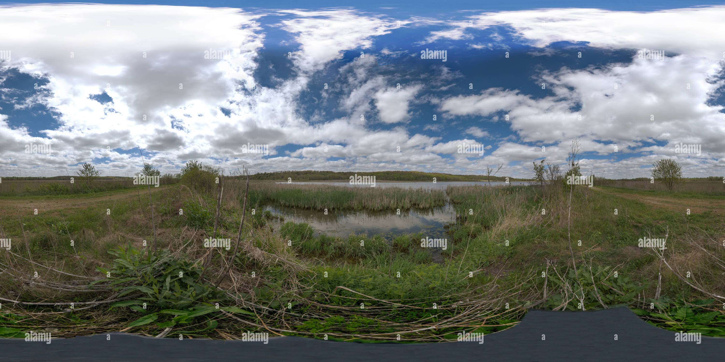 360° view of Jensen Marsh. St. Charles, Iowa - Alamy