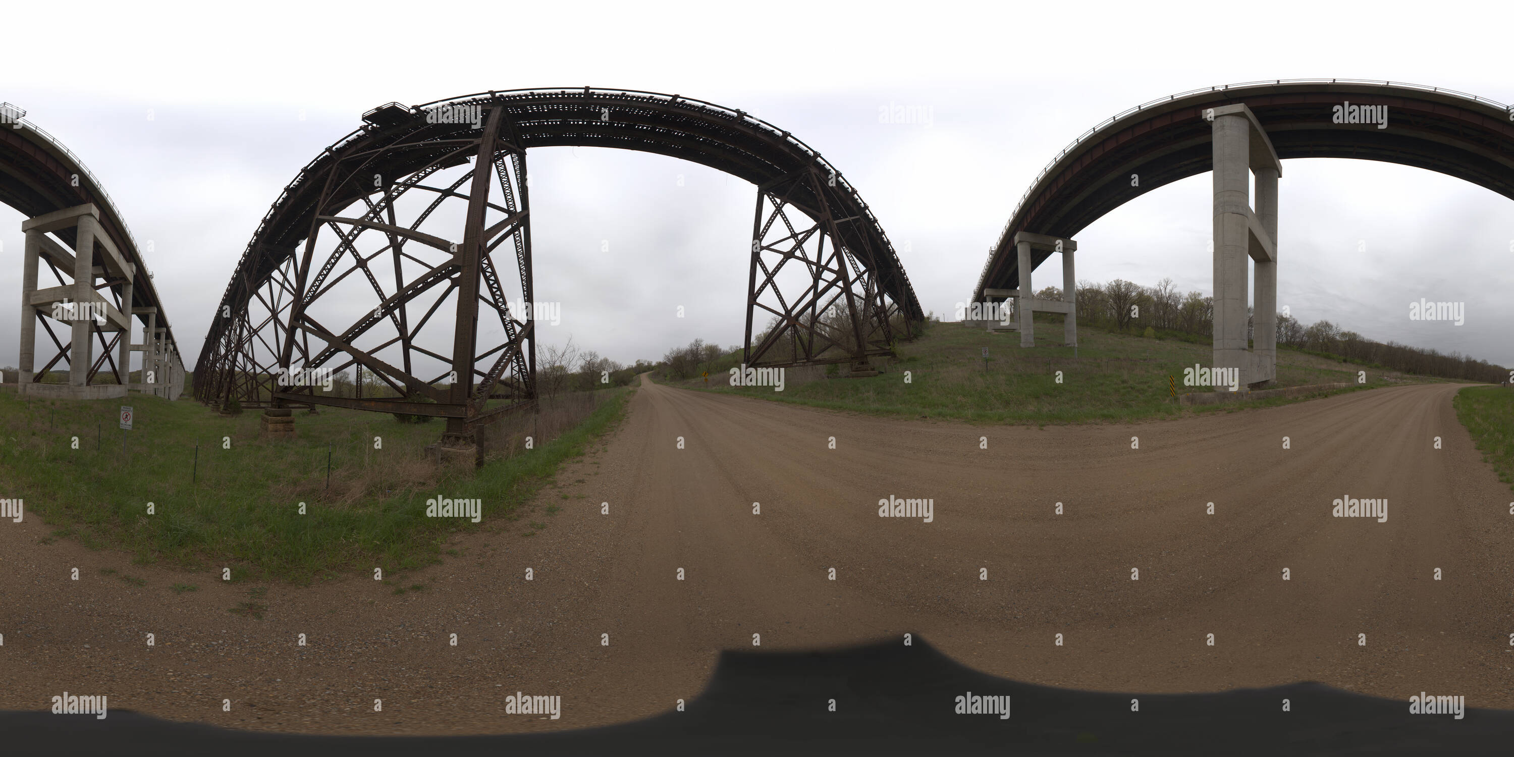 360° view of Kate Shelley Bridge. Boone, Iowa - Alamy