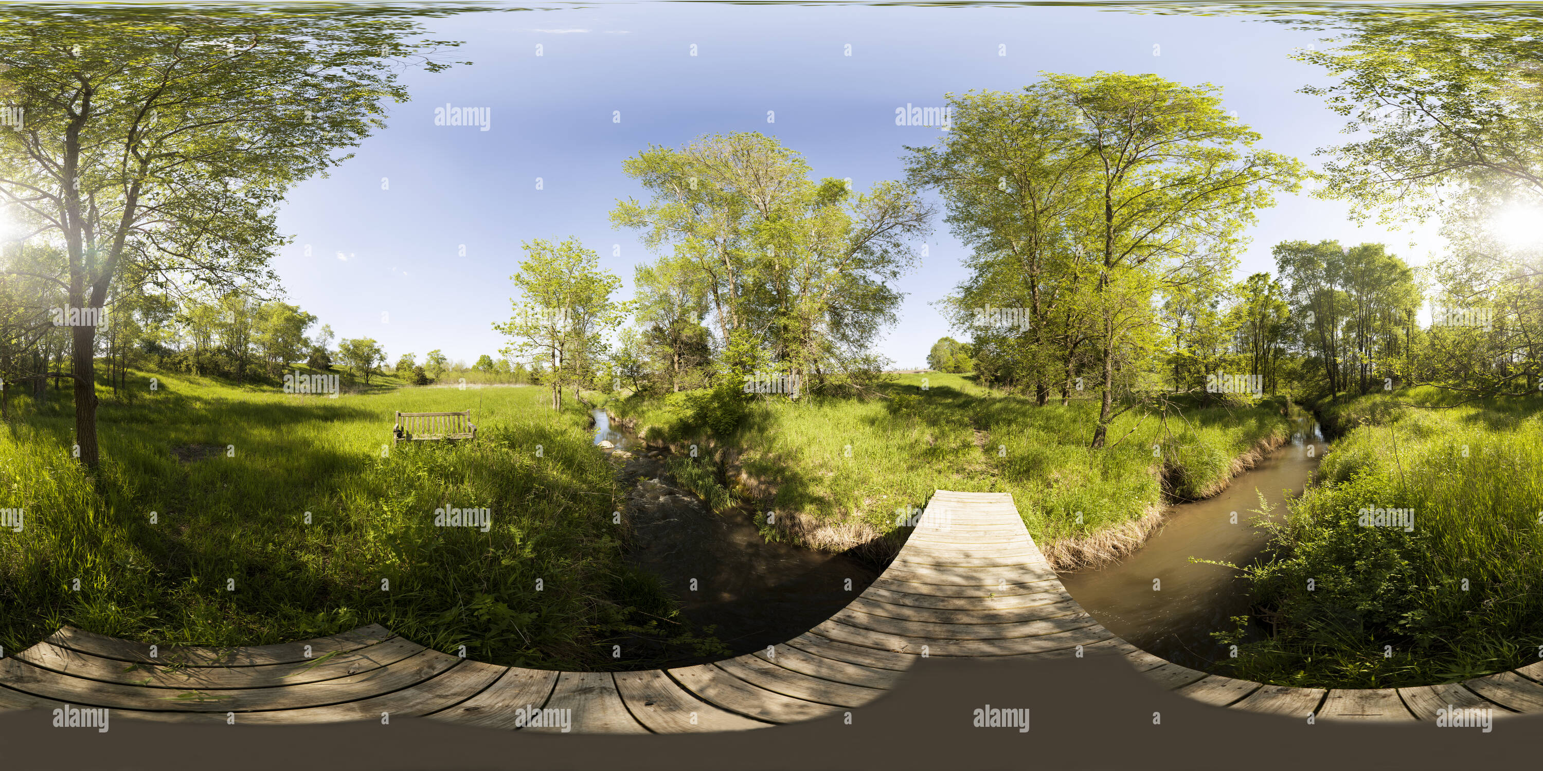 360° view of Brenton Arboretum Glen - Alamy