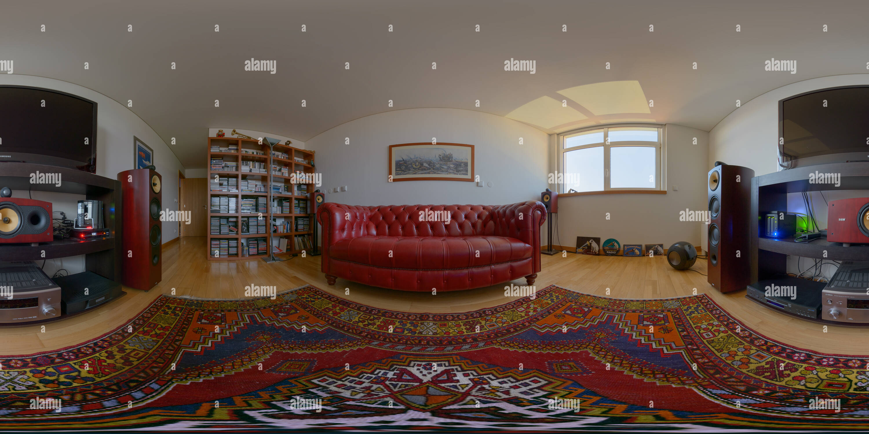 360° view of Home cinema room - Alamy