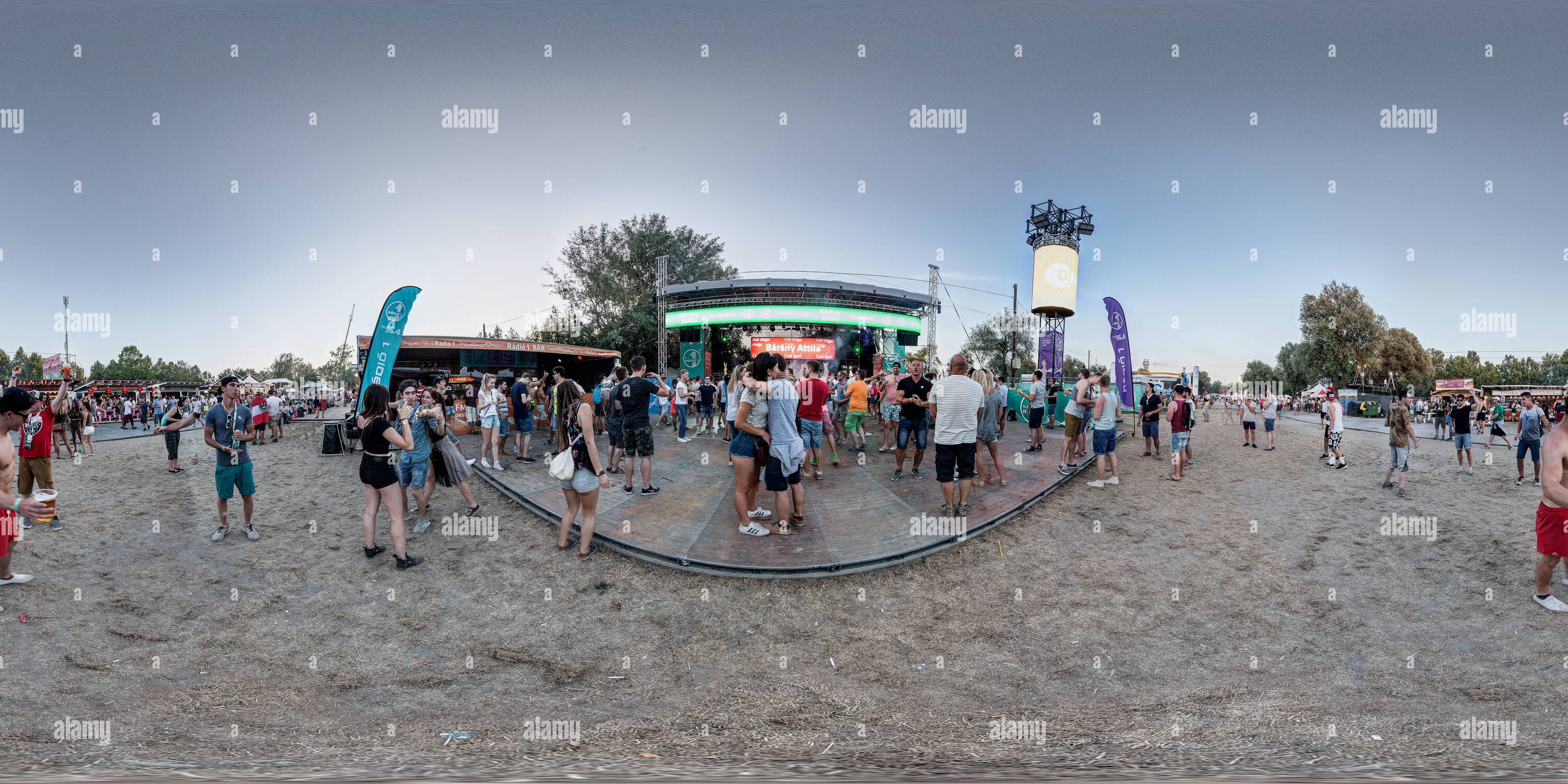 360° view of Balaton Sound Balaton Sound Music Festival 08 - Alamy