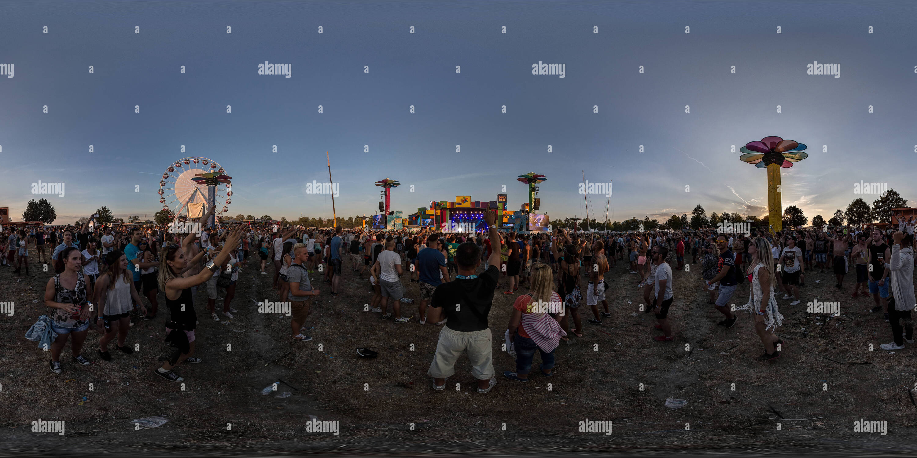 360° view of Balaton Sound Balaton Sound Music Festival 04 - Alamy