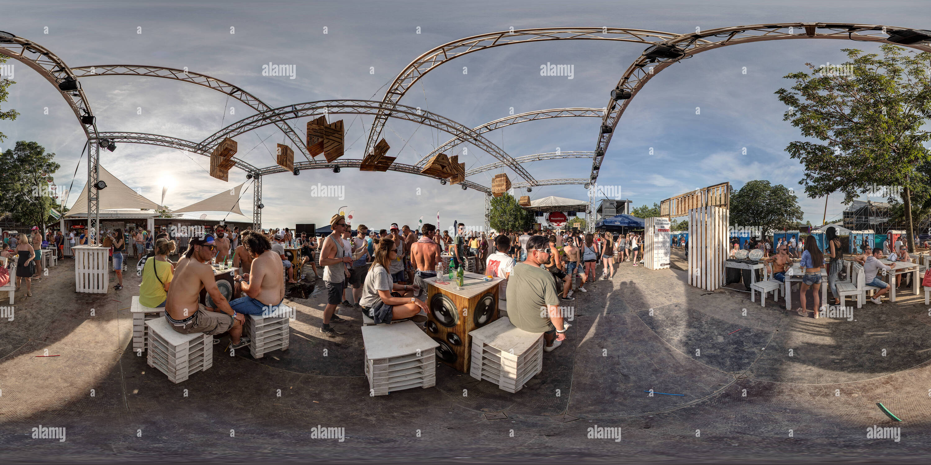 360° view of Balaton Sound Balaton Sound Music Festival 26 - Alamy