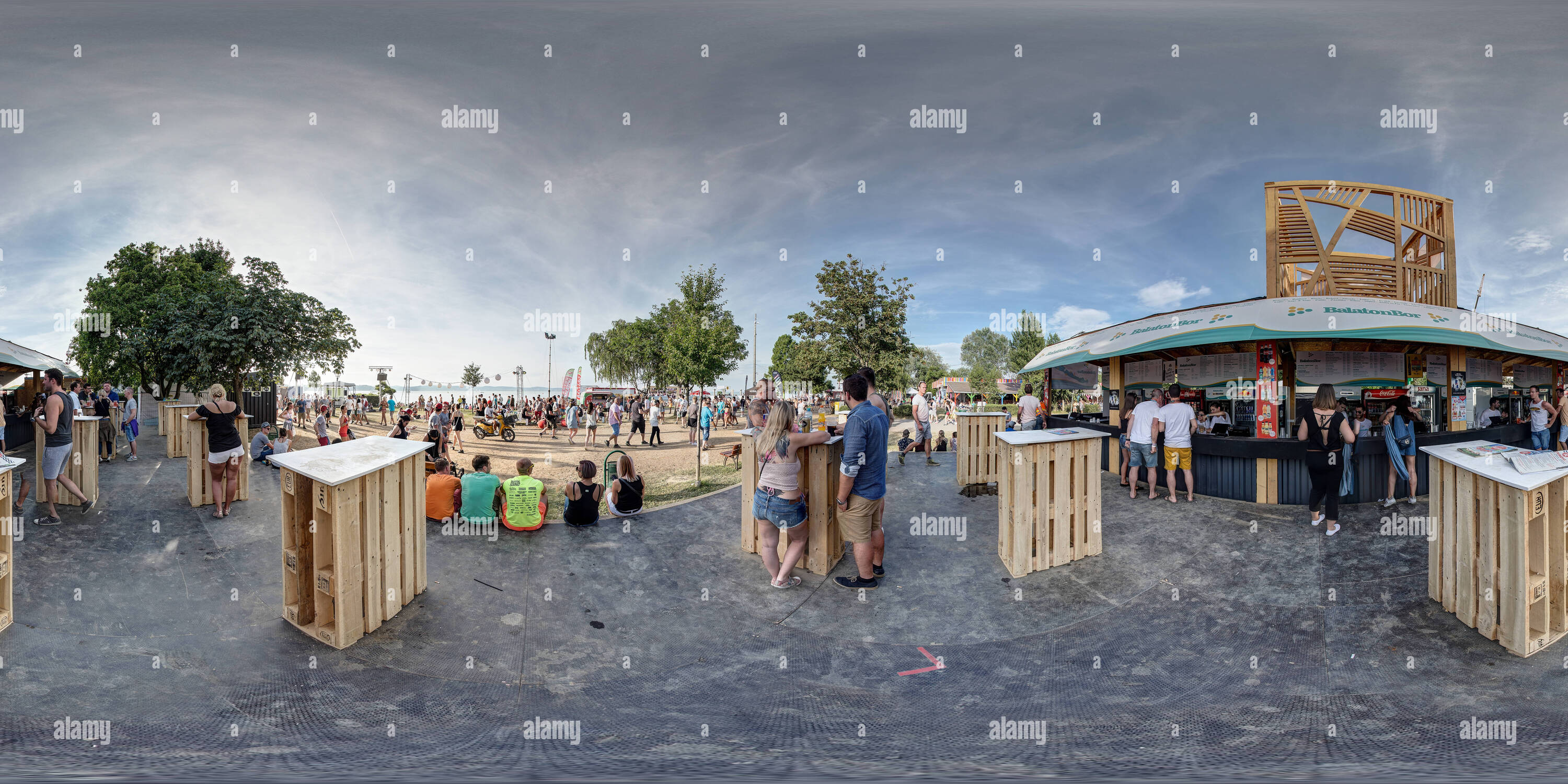 360° view of Balaton Sound Balaton Sound Music Festival 25 - Alamy