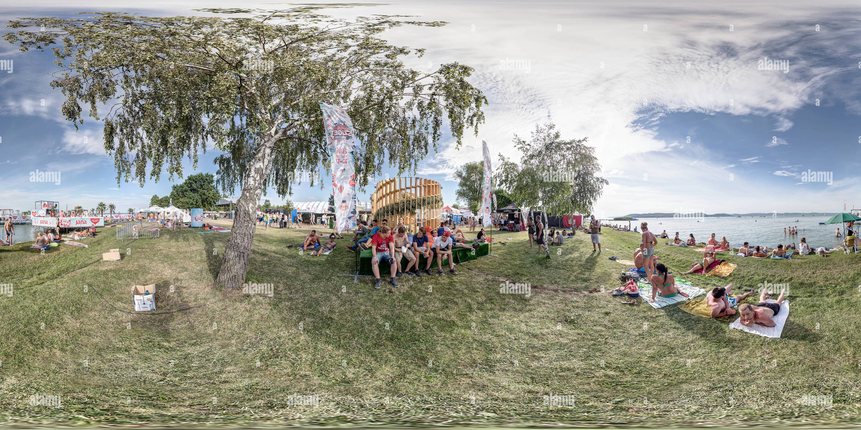 360° view of Balaton Sound Balaton Sound Music Festival 20 - Alamy