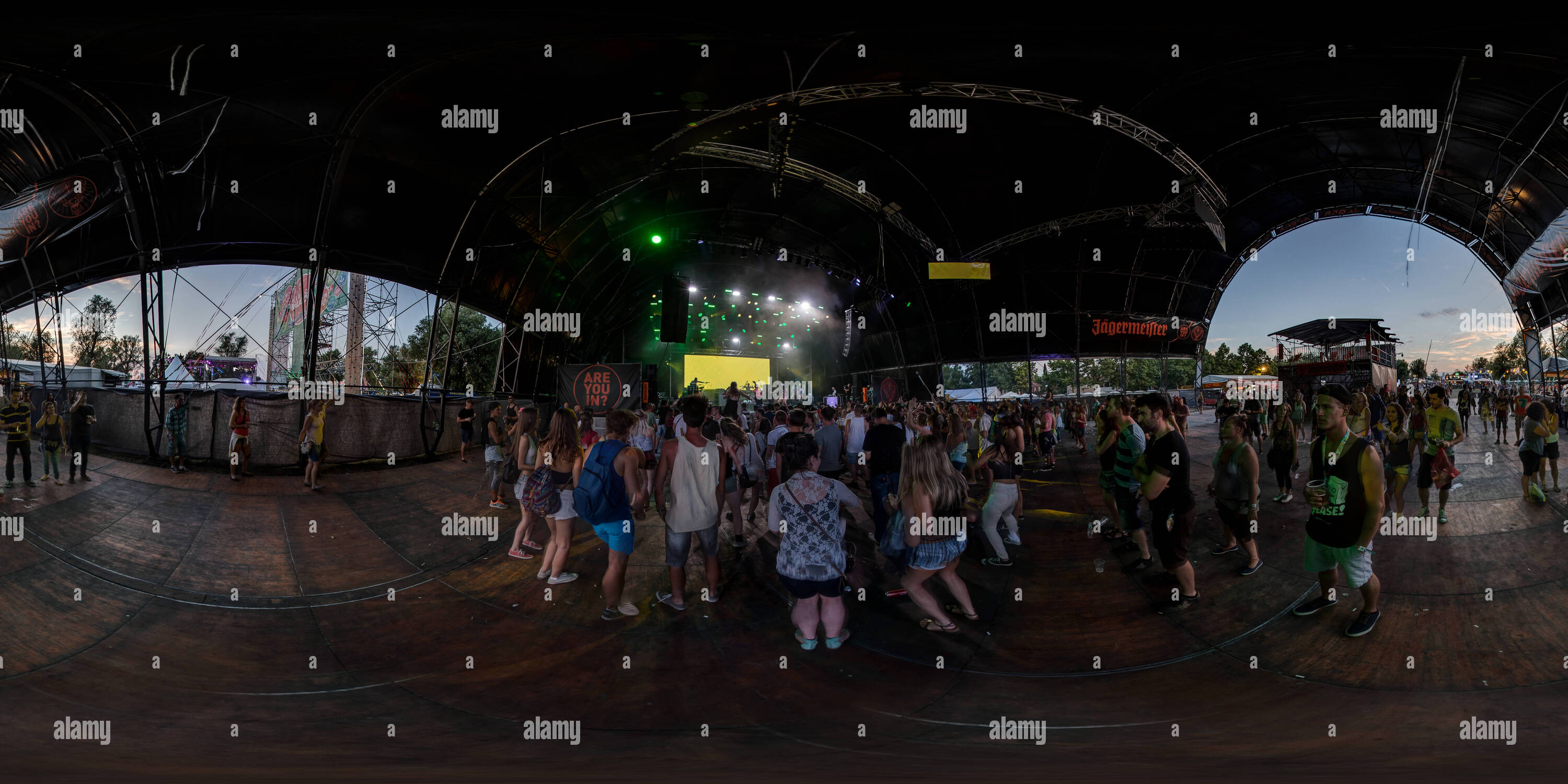 360° view of Balaton Sound Balaton Sound Music Festival 34 - Alamy