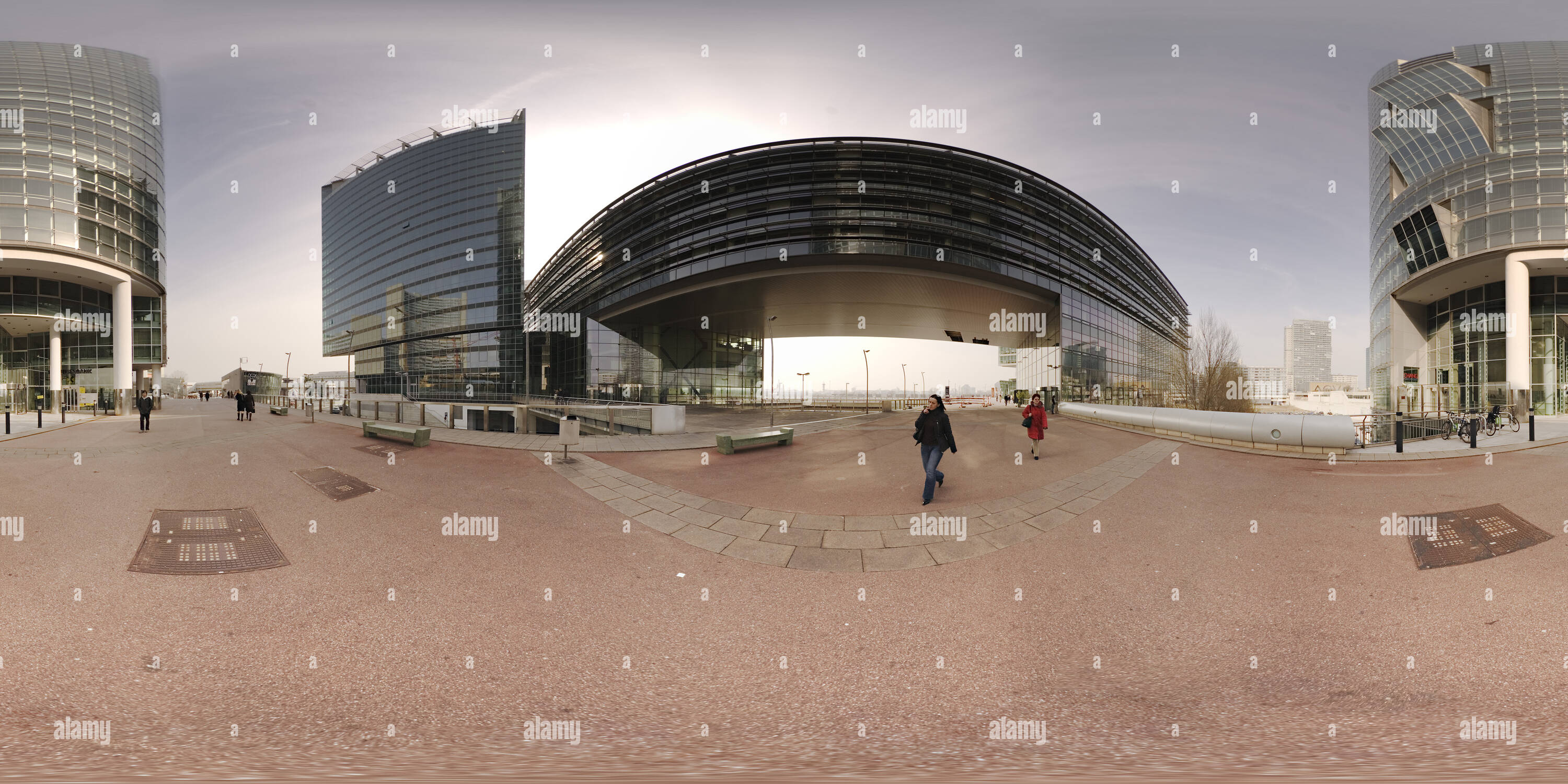 360° view of Tech Gate Vienna, Donaucity - Alamy
