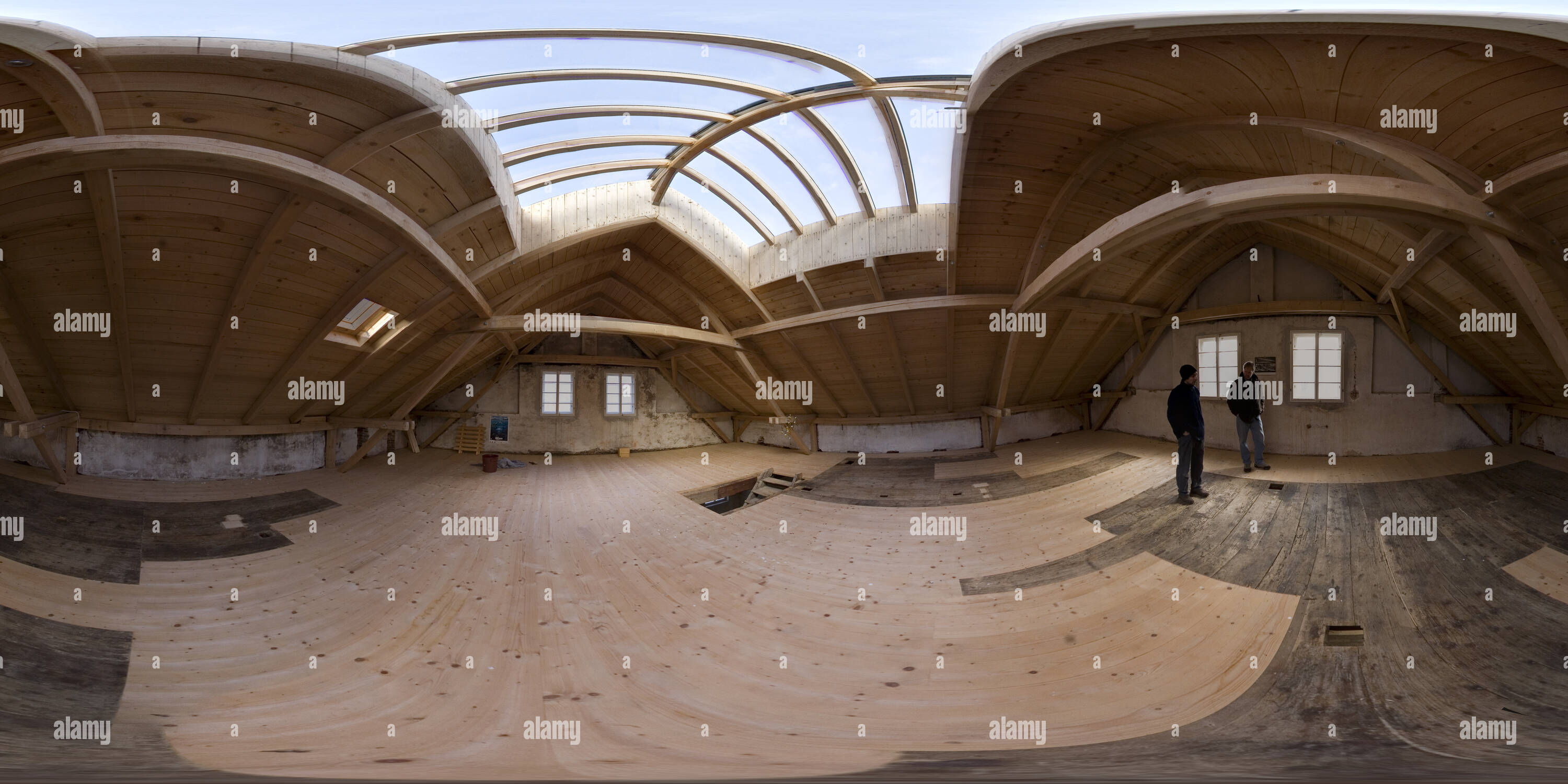 360° view of 3rd floor Inside the Old Mill House - Alamy