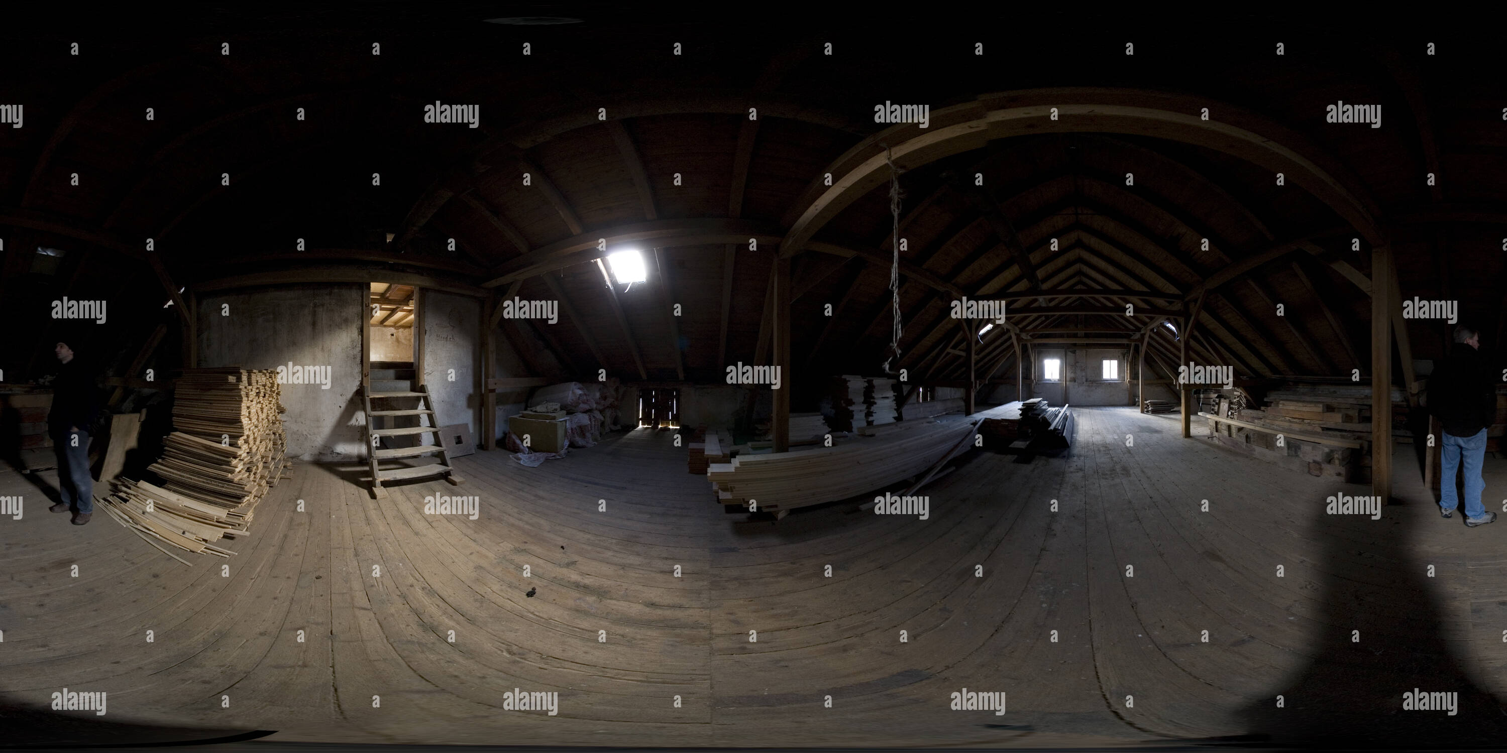 360° view of 1st floor Inside the Old Mill House - Alamy