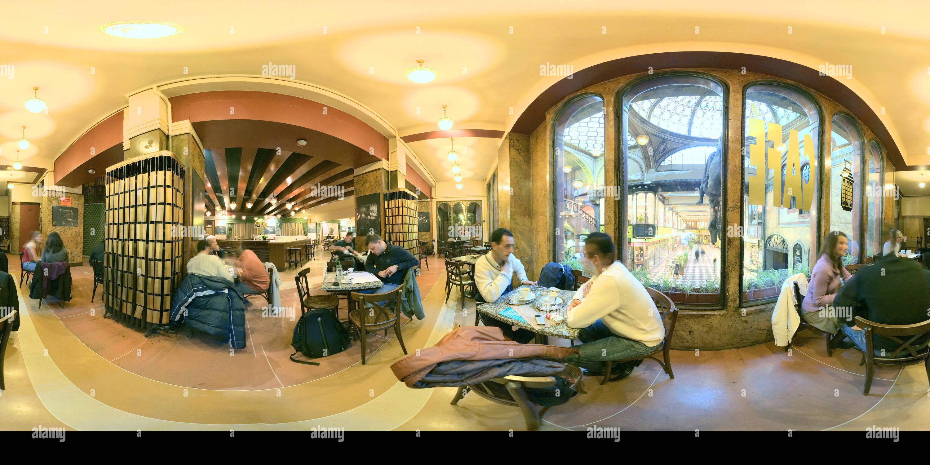 360° view of Lucerna Kavarna, Kino, Shopping Passage - Alamy