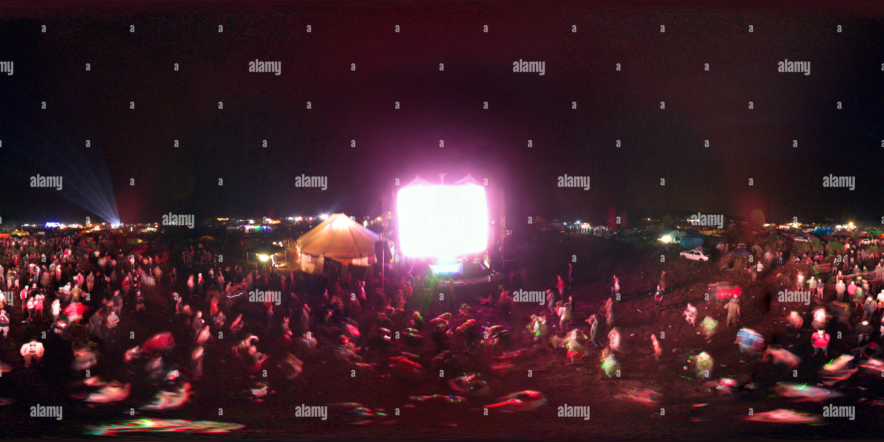 360° view of CzechTek 2006 - Night - Alamy