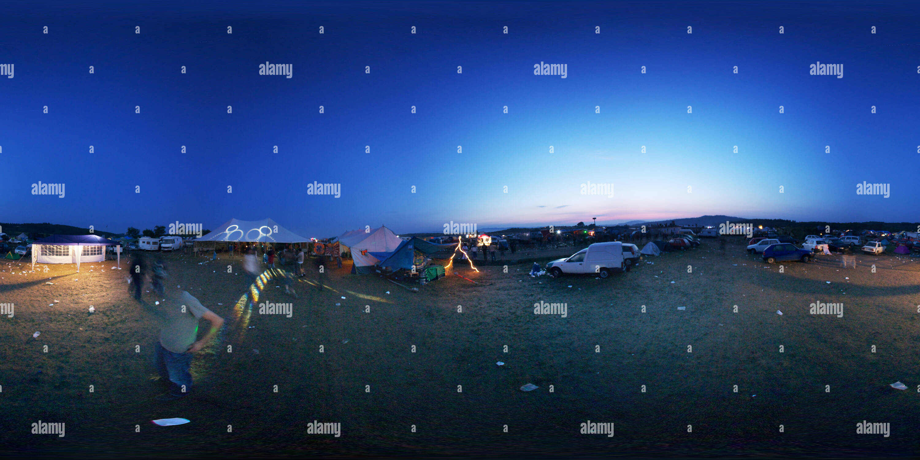 360° view of CzechTek 2006 - Night - Alamy