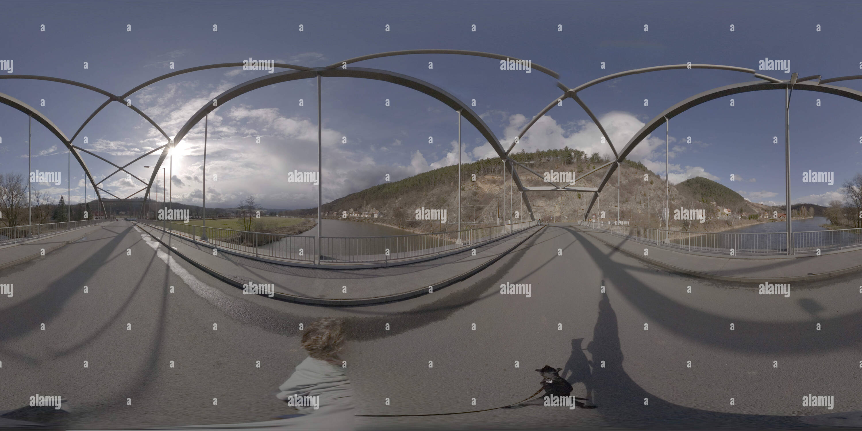 360° view of Bridge over the Beroun - Alamy