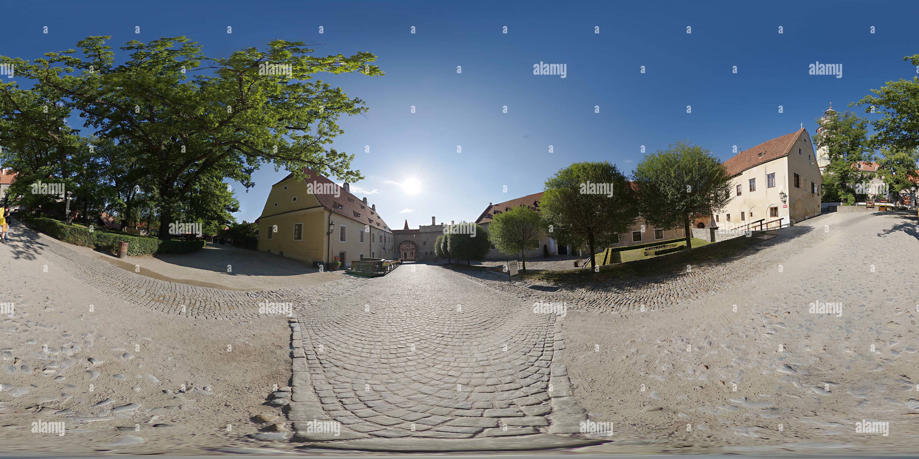 360° view of Castle - I courtyard - Alamy