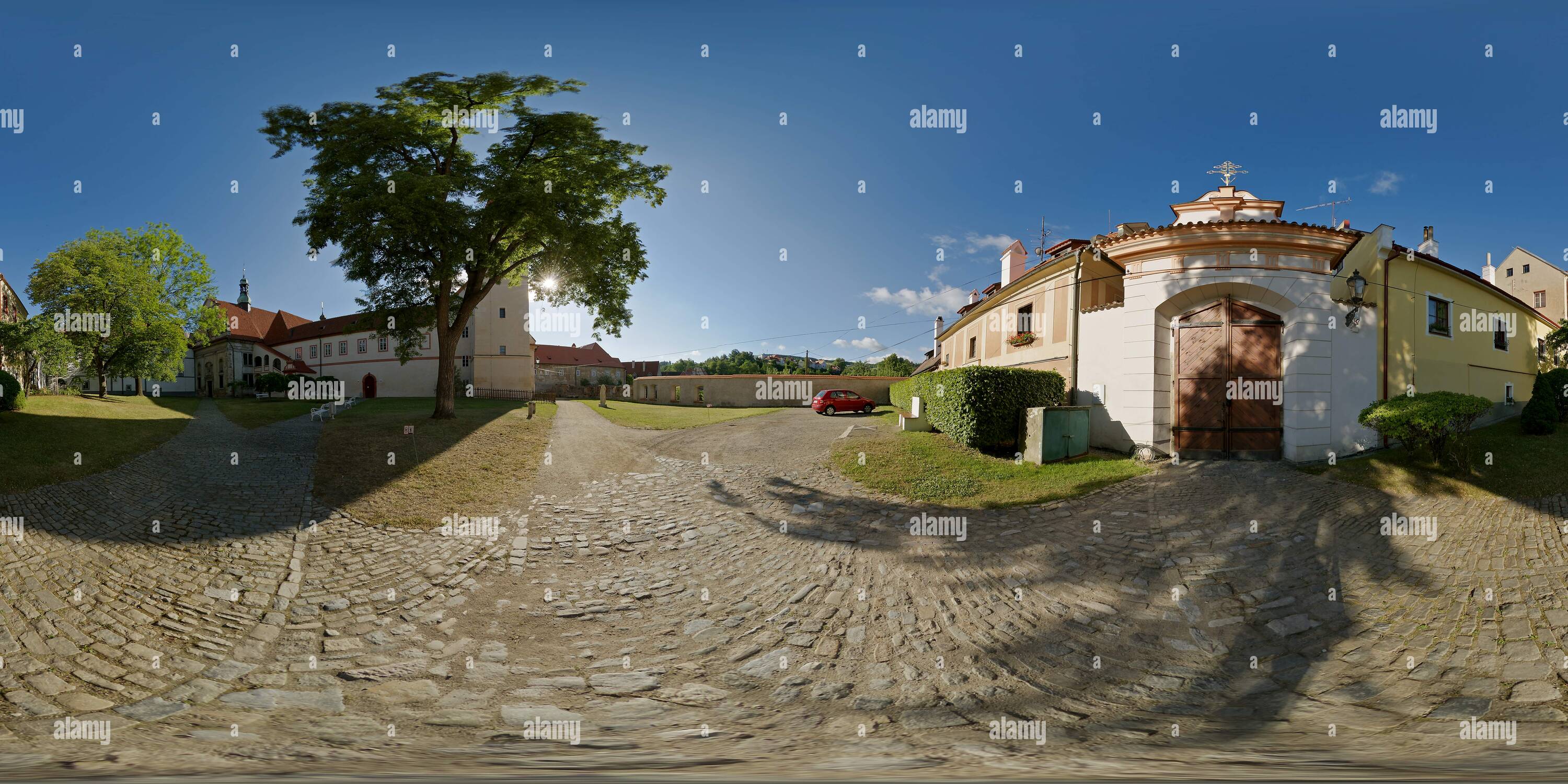 360° view of The Monastery Courtyard - Alamy