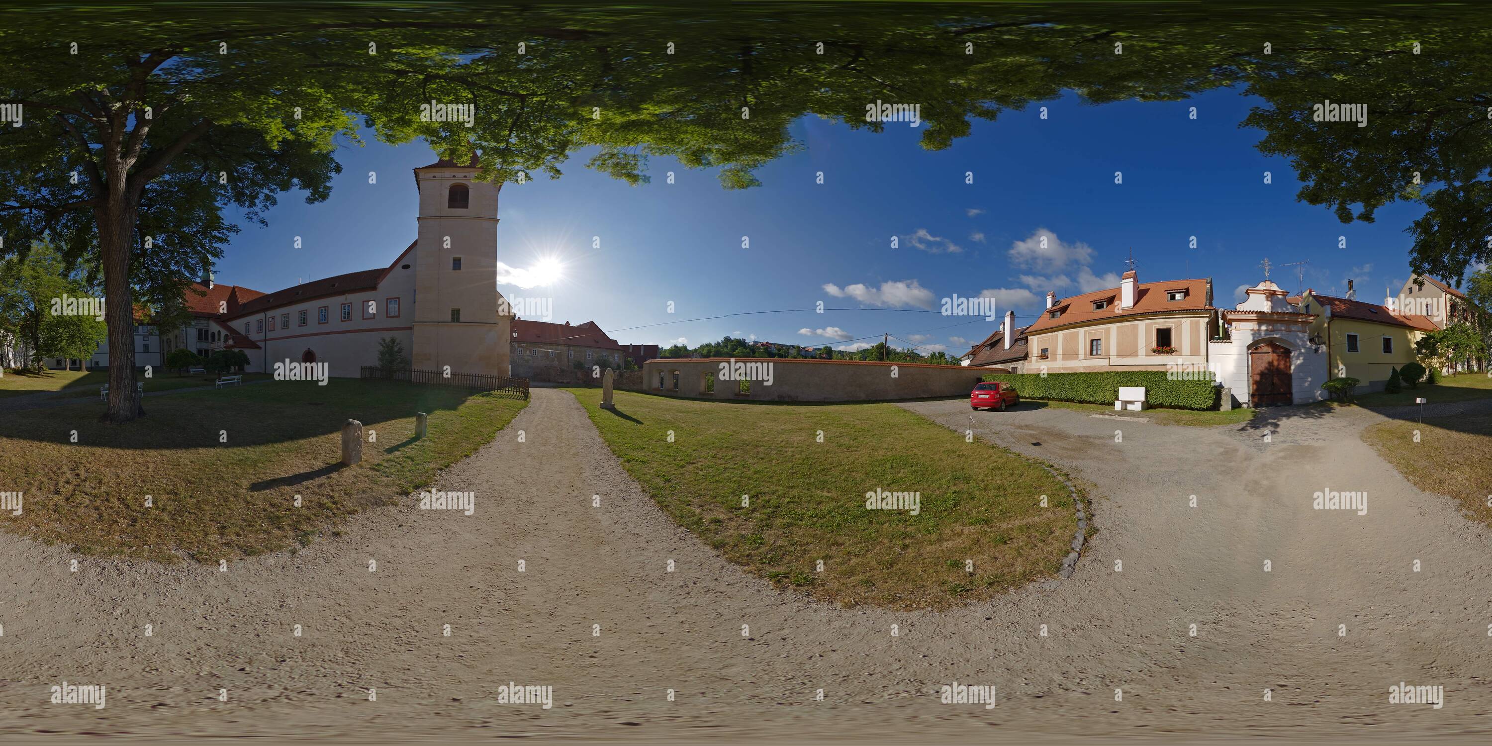 360° view of The Monastery Courtyard - Alamy