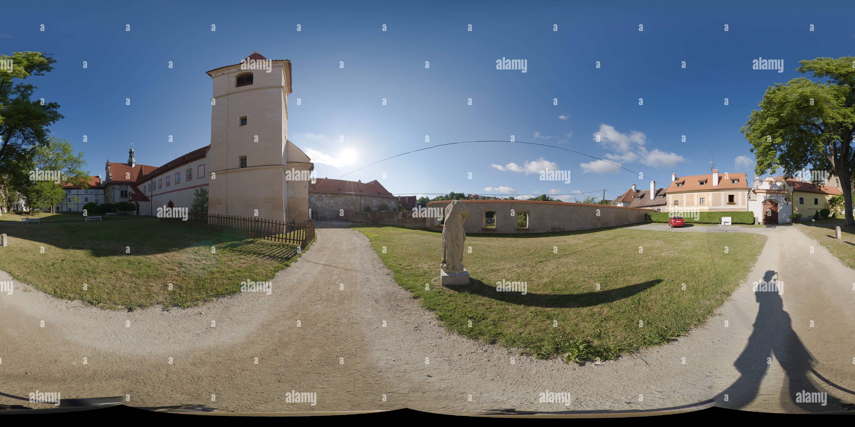 360° view of The Monastery Courtyard - Alamy