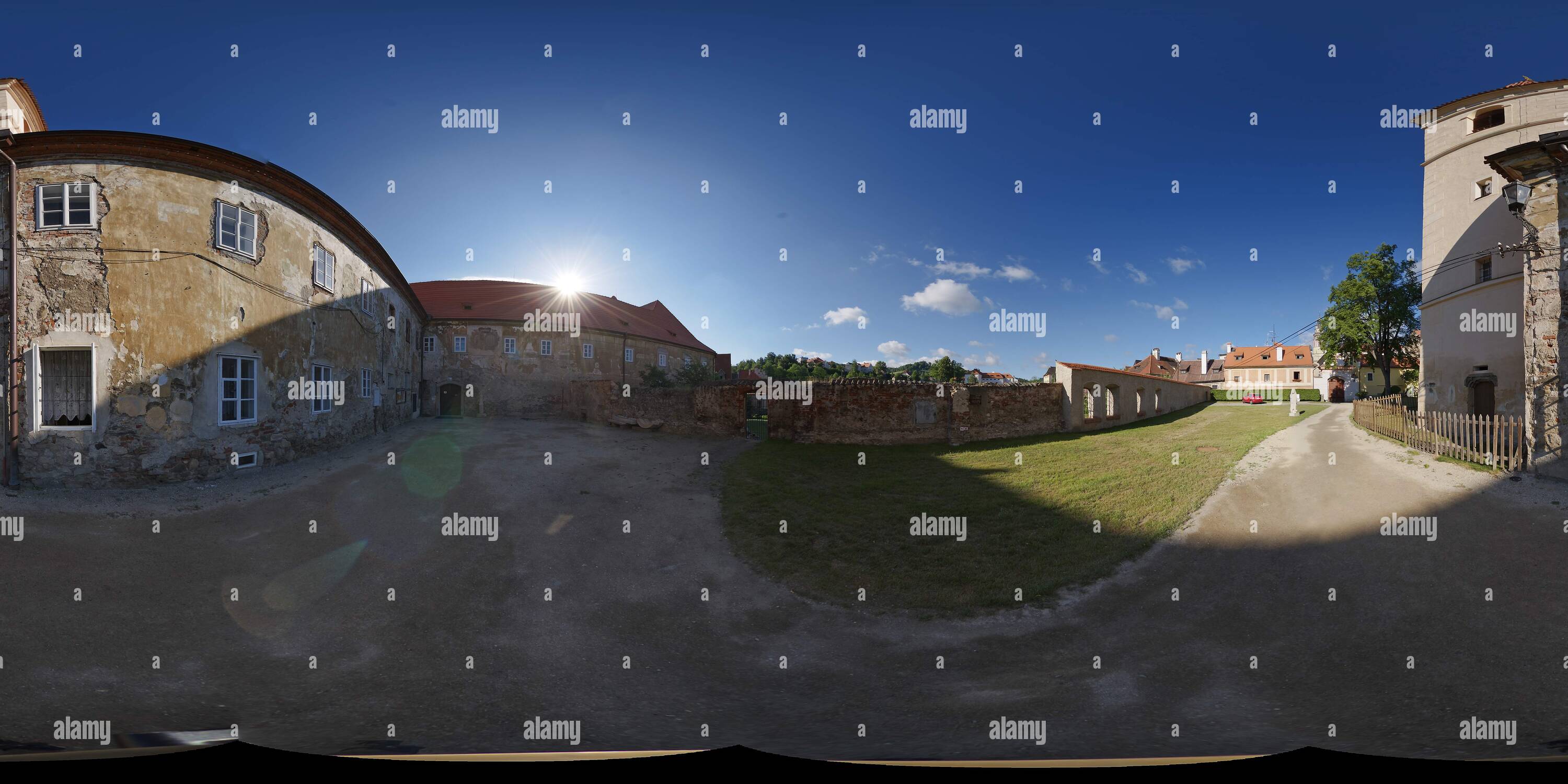 360° view of The Monastery Courtyard - Alamy