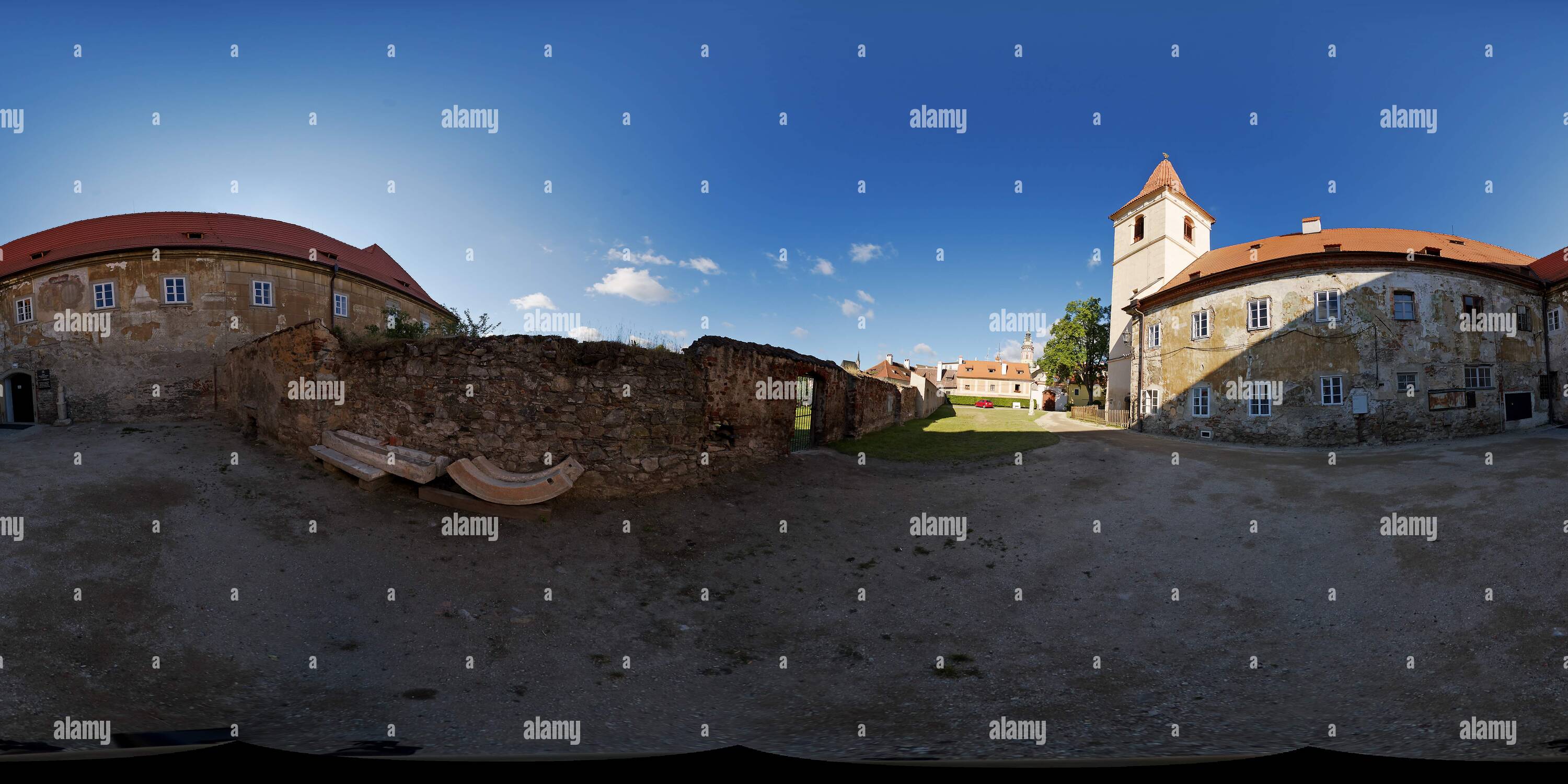 360° view of The Monastery Courtyard - Alamy