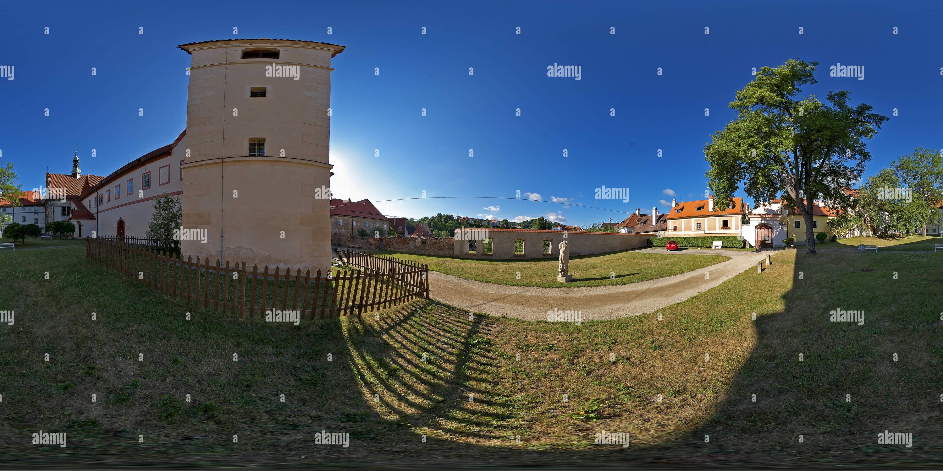 360° view of The Monastery Courtyard - Alamy
