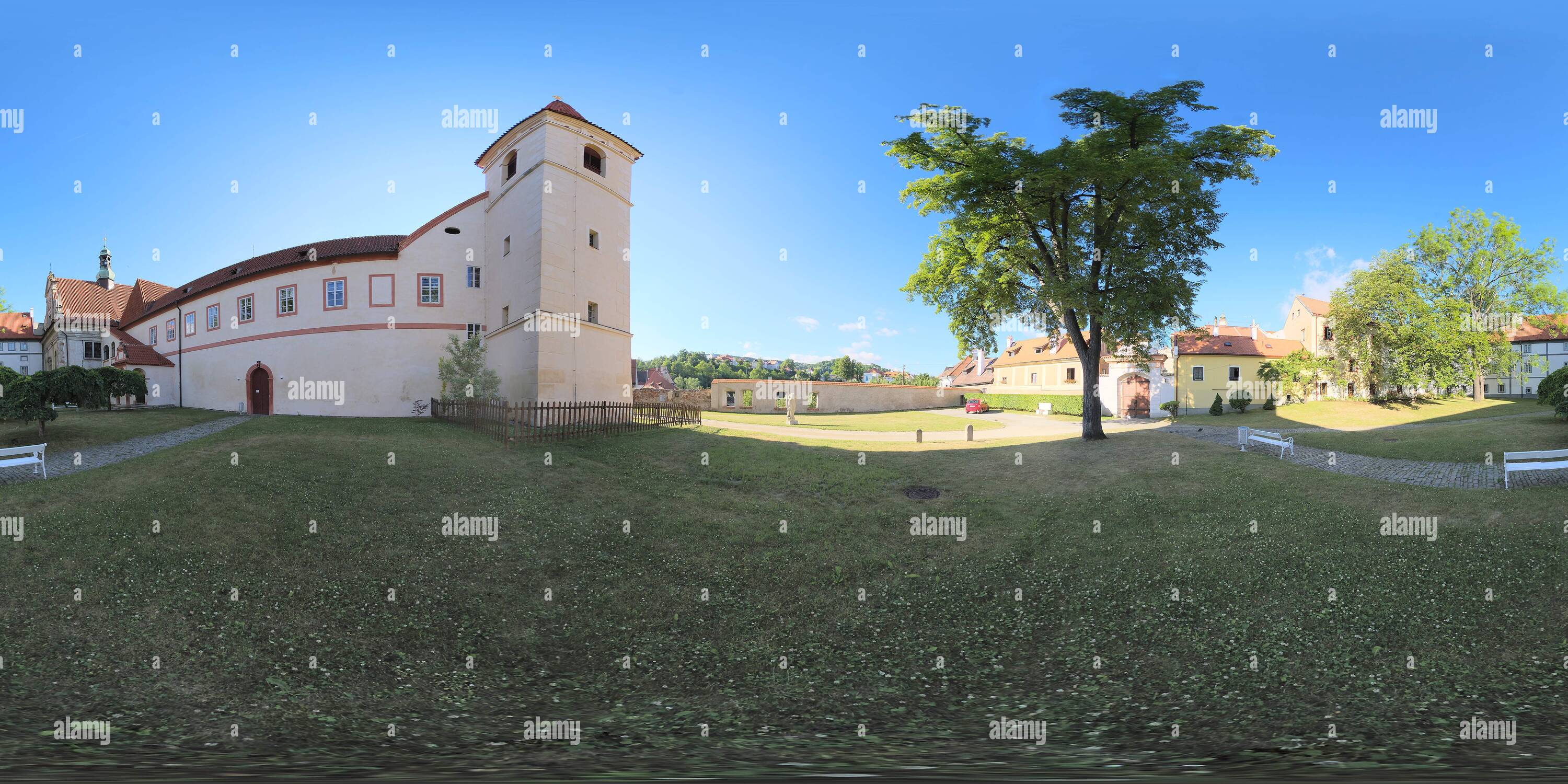 360° view of The Monastery Courtyard - Alamy