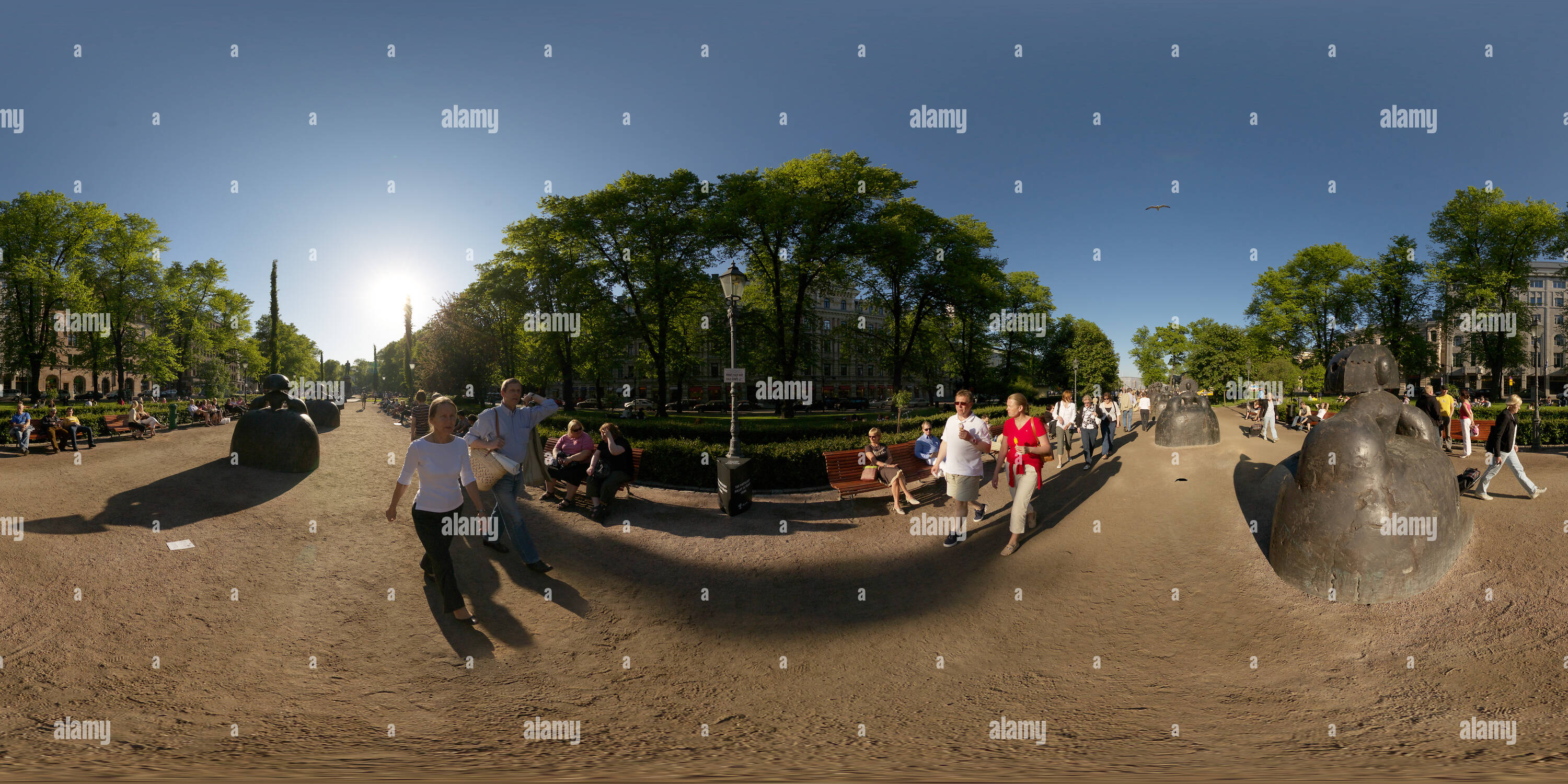 360° view of Ladies in the Park - Alamy