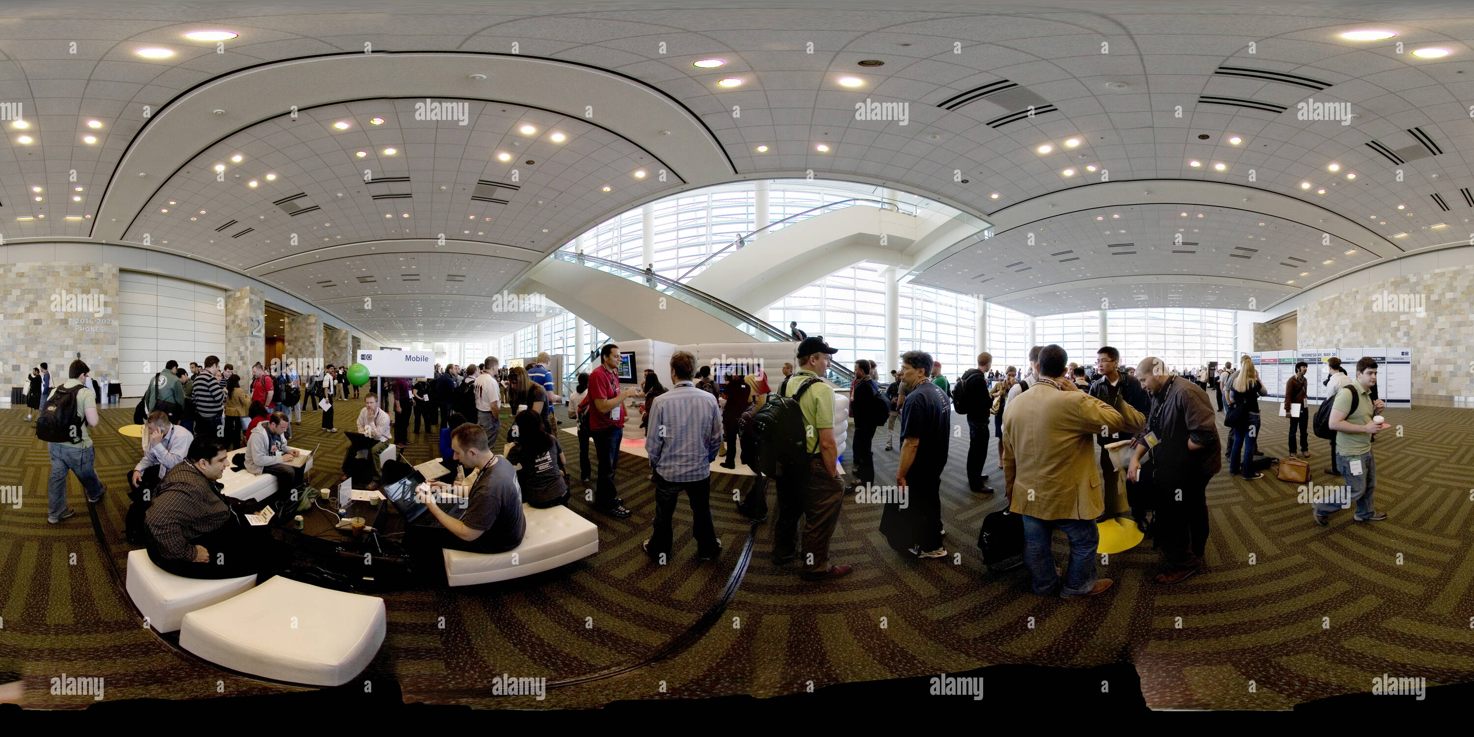 360° view of Google IO 2008 - Conference - Alamy