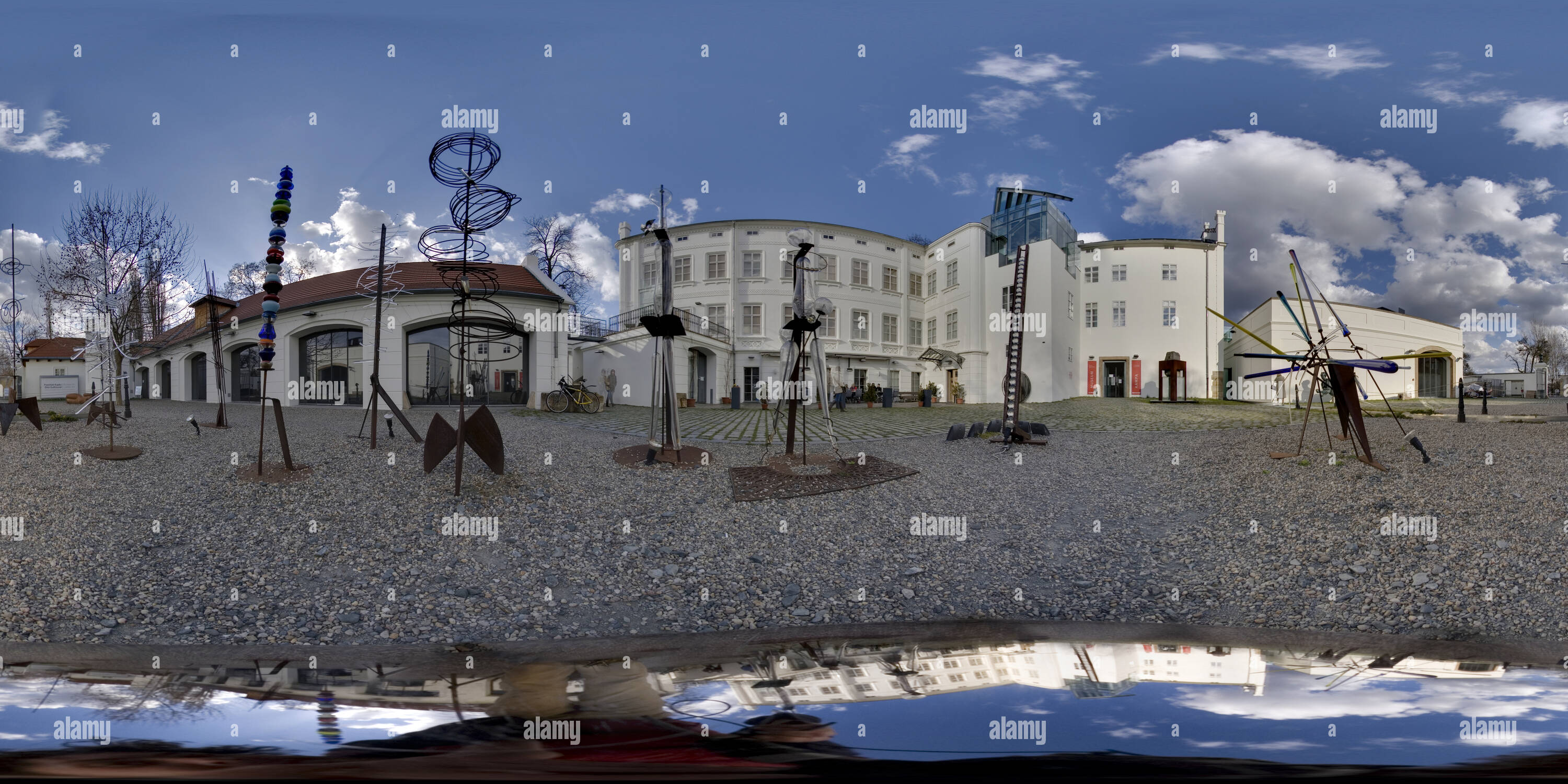 360° view of Sculptures outside the Kampa Museum - Alamy