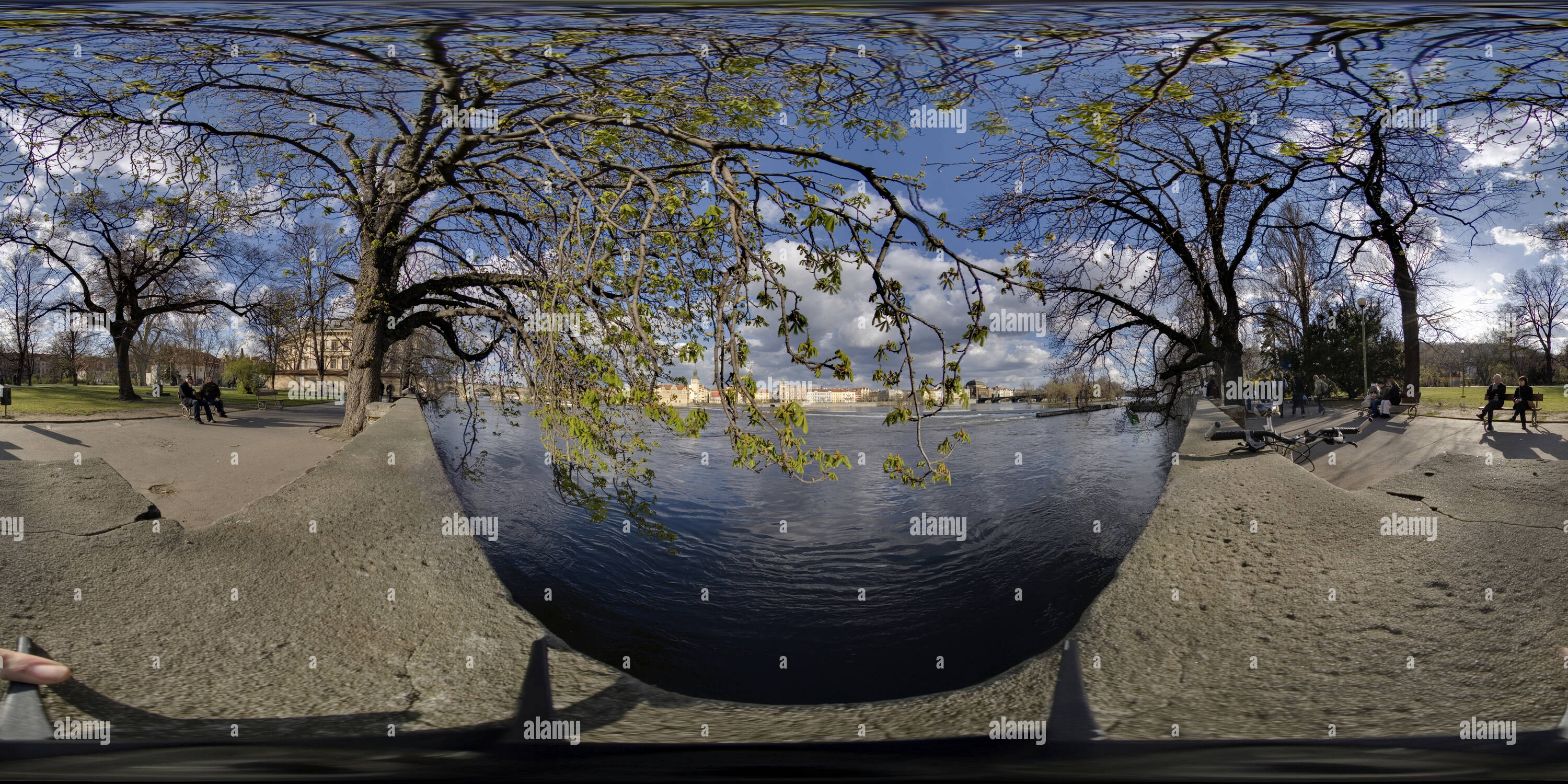 360° view of View of Old Town from Kampa Park - Alamy