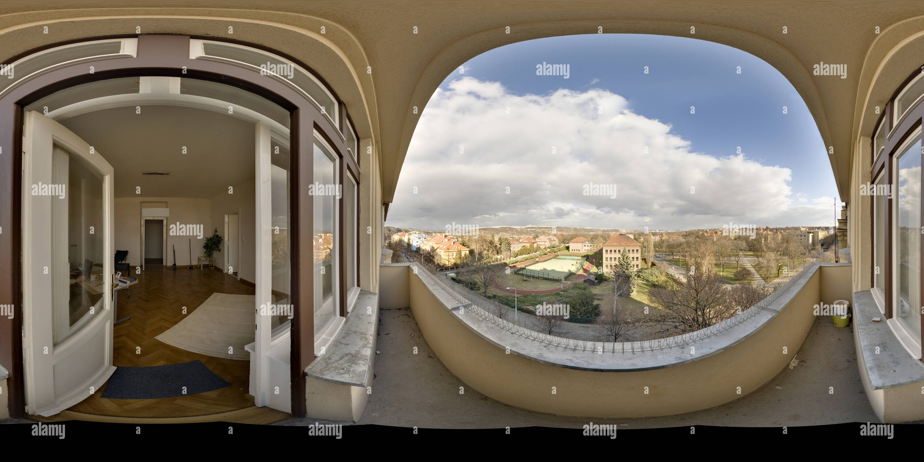 Prague balcony hi-res stock photography and images - Alamy