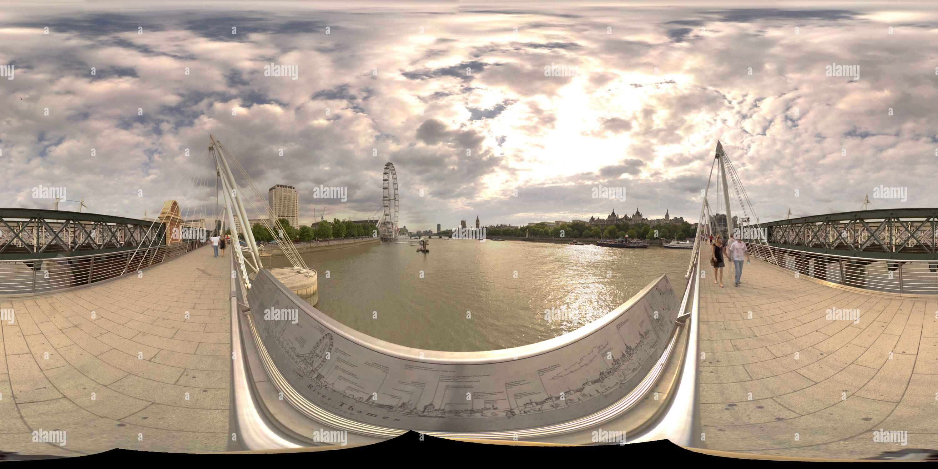 360° view of Jubilee Bridge facing South - Alamy