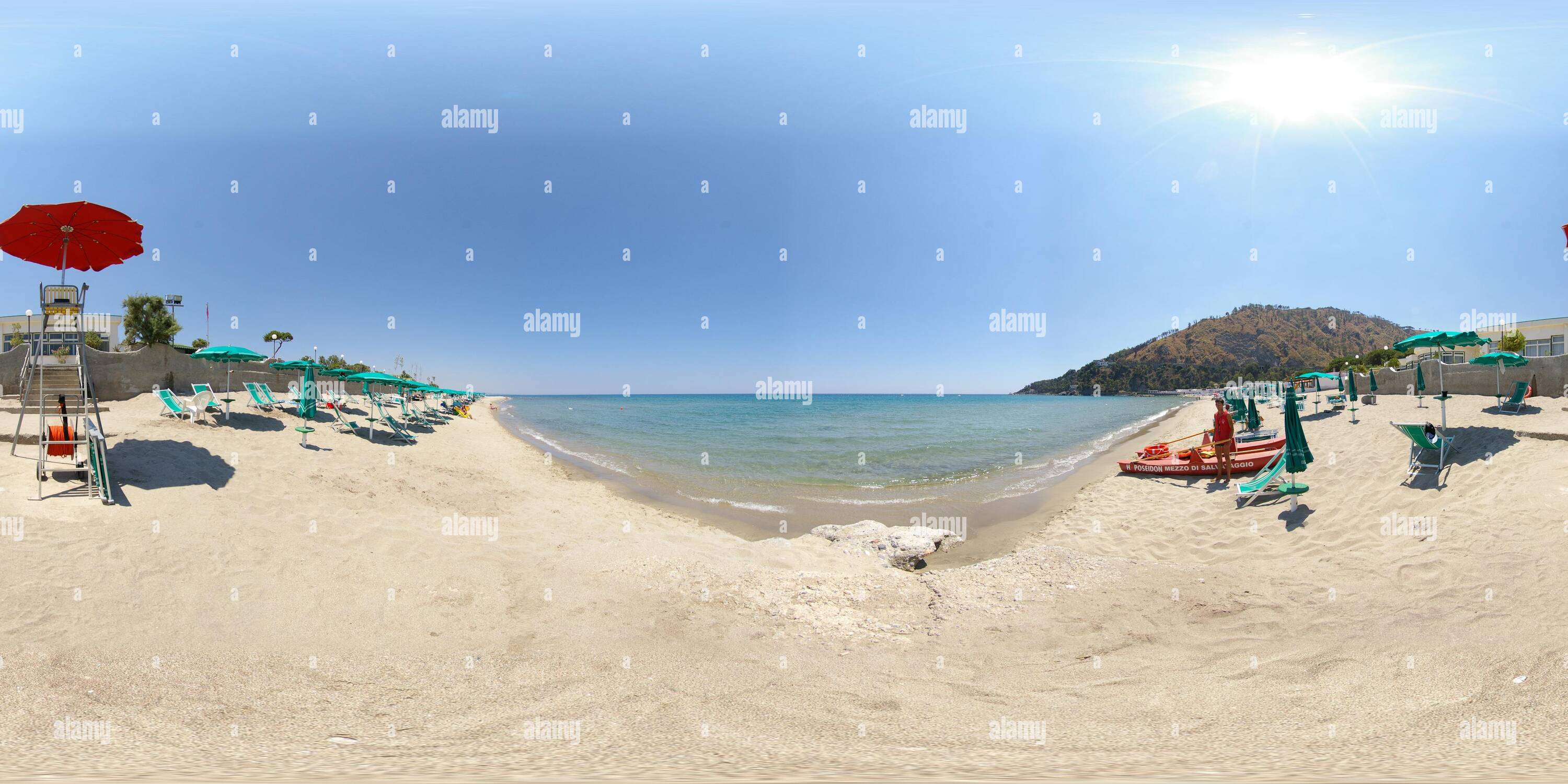 360° view of Comune di Staletti spiaggia di Copanello Lido - Alamy