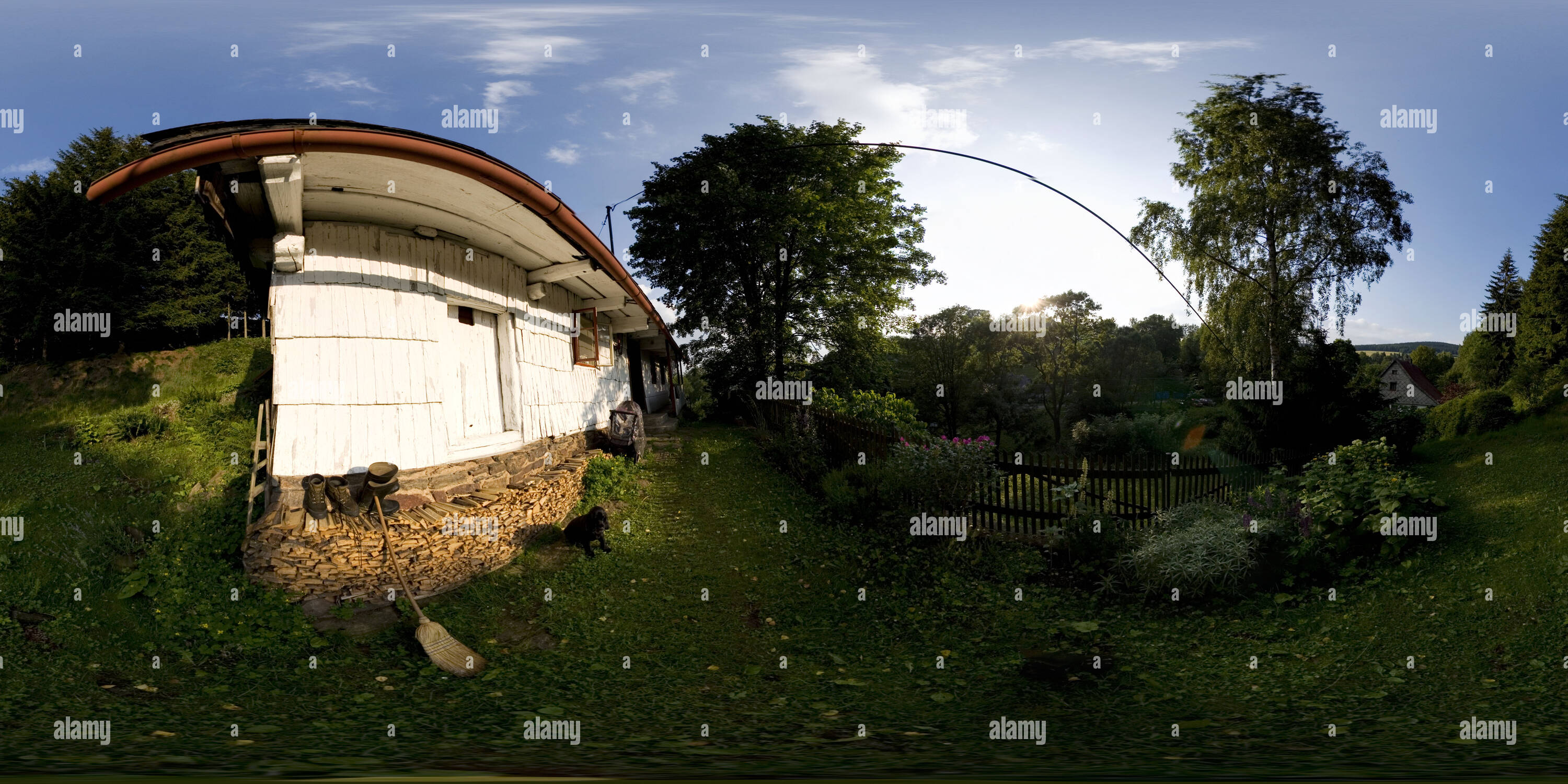 360° view of Sunset - Cottage in Orlicky - Alamy