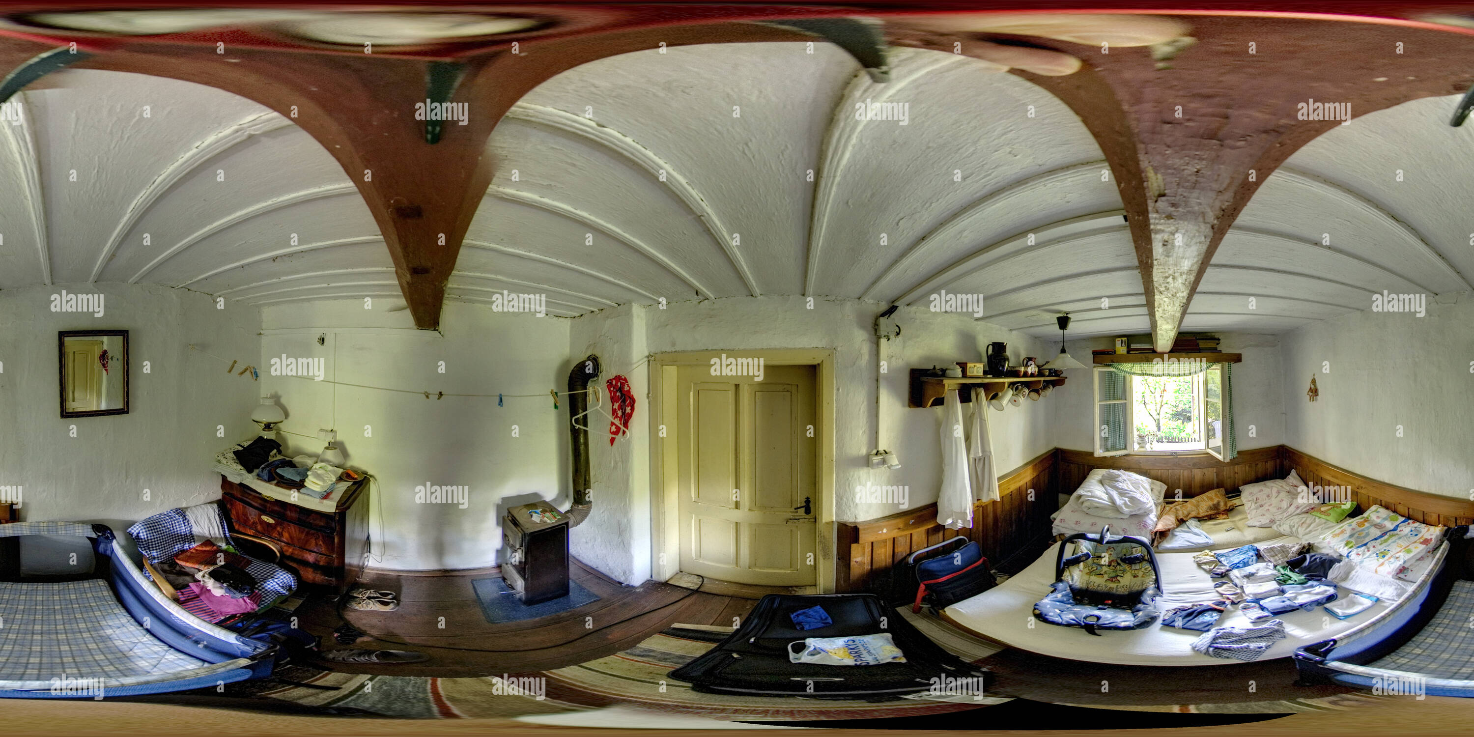 360° view of Bedroom - Cottage in Orlicky - Alamy