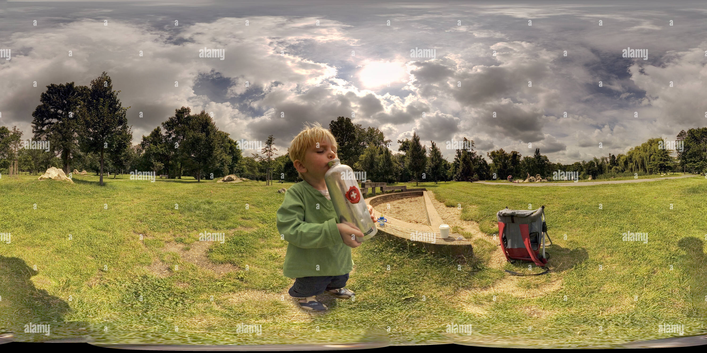 360° view of Walking in Stromovka Park 1 - Alamy