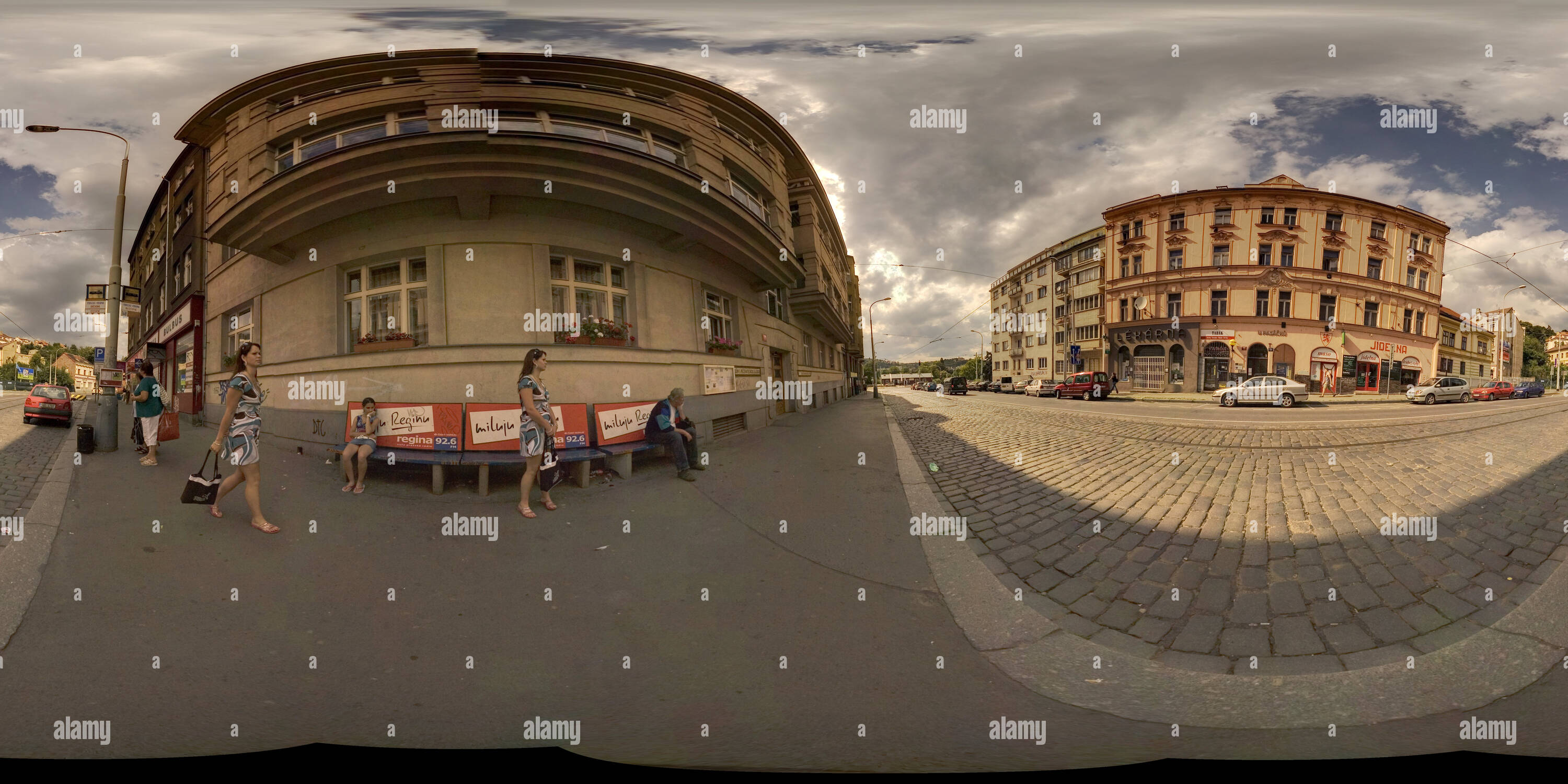 360° view of Podoli - Prague Summer Walk 76 - Alamy