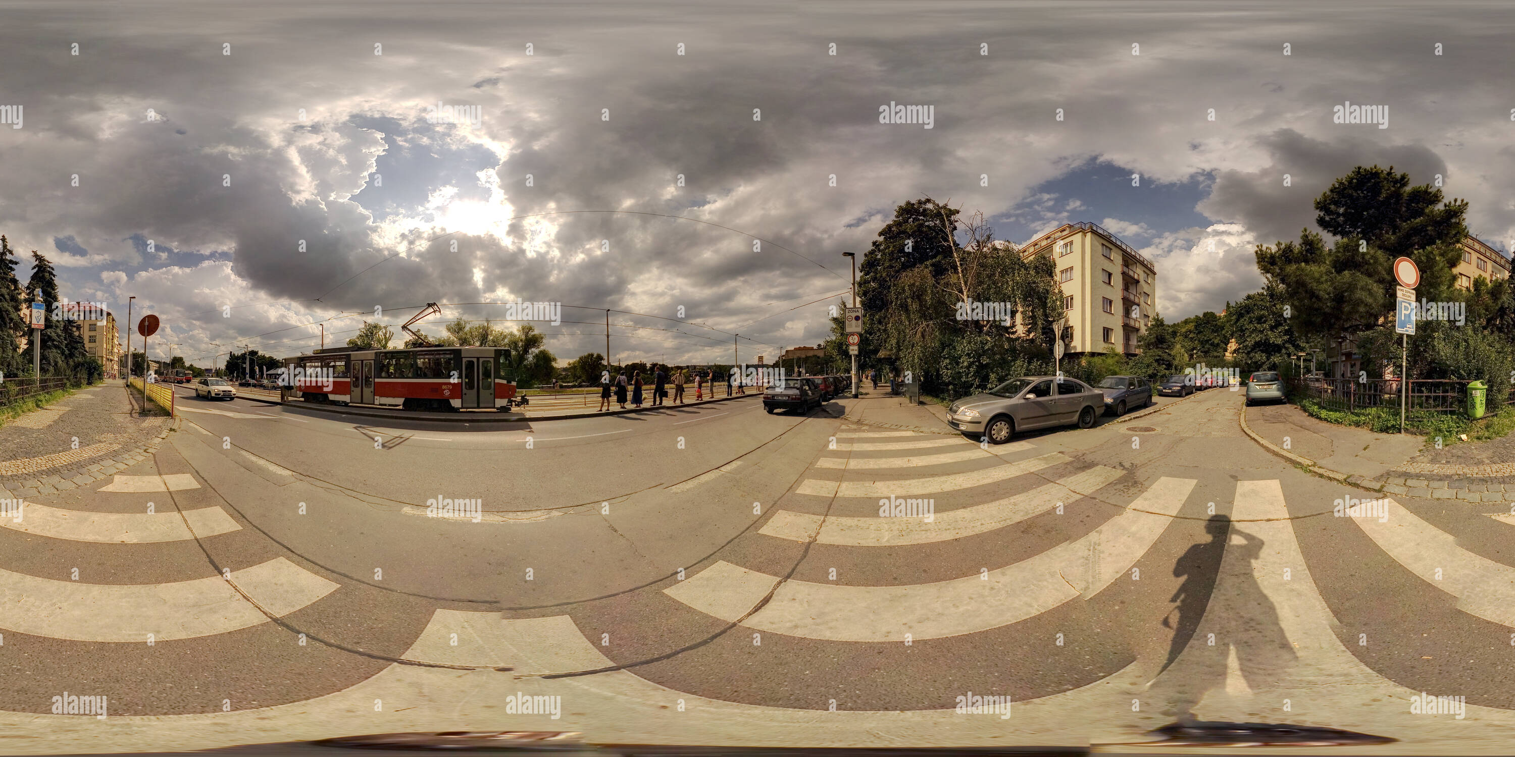 360° view of Podoli - Prague Summer Walk 77 - Alamy