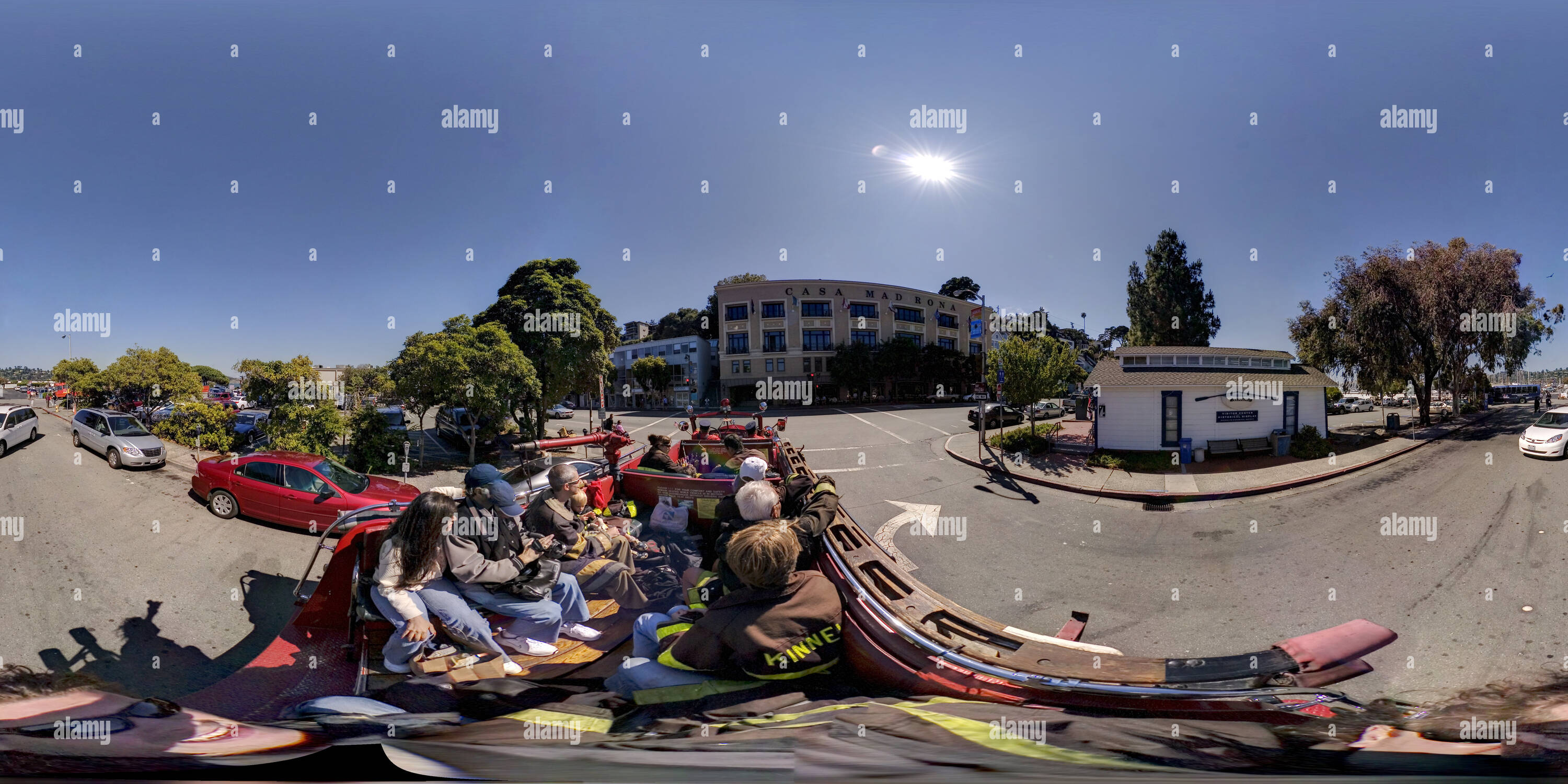 360° view of San Francisco Fire Engine tour 12 - Sausalito - Alamy