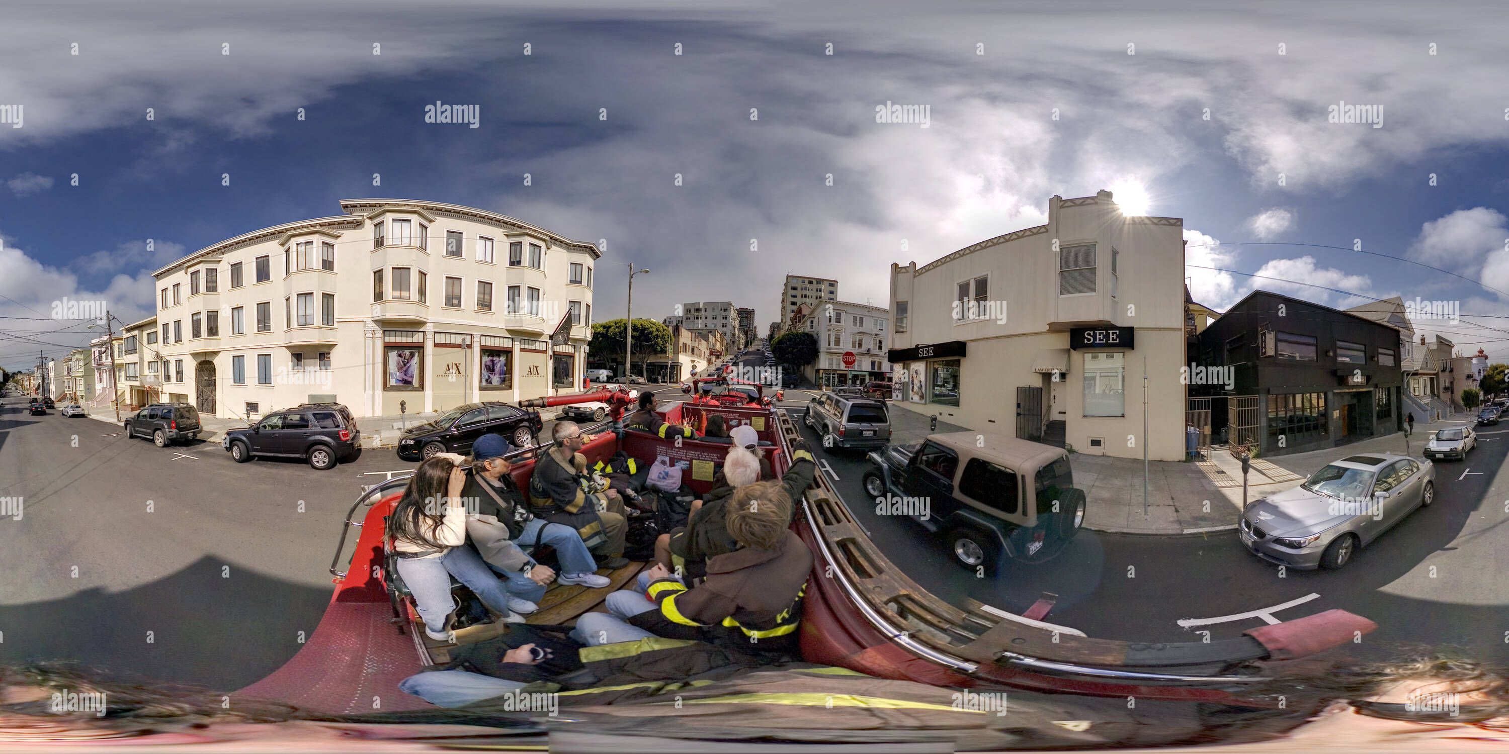 360° view of San Francisco Fire Engine tour 22 - Alamy