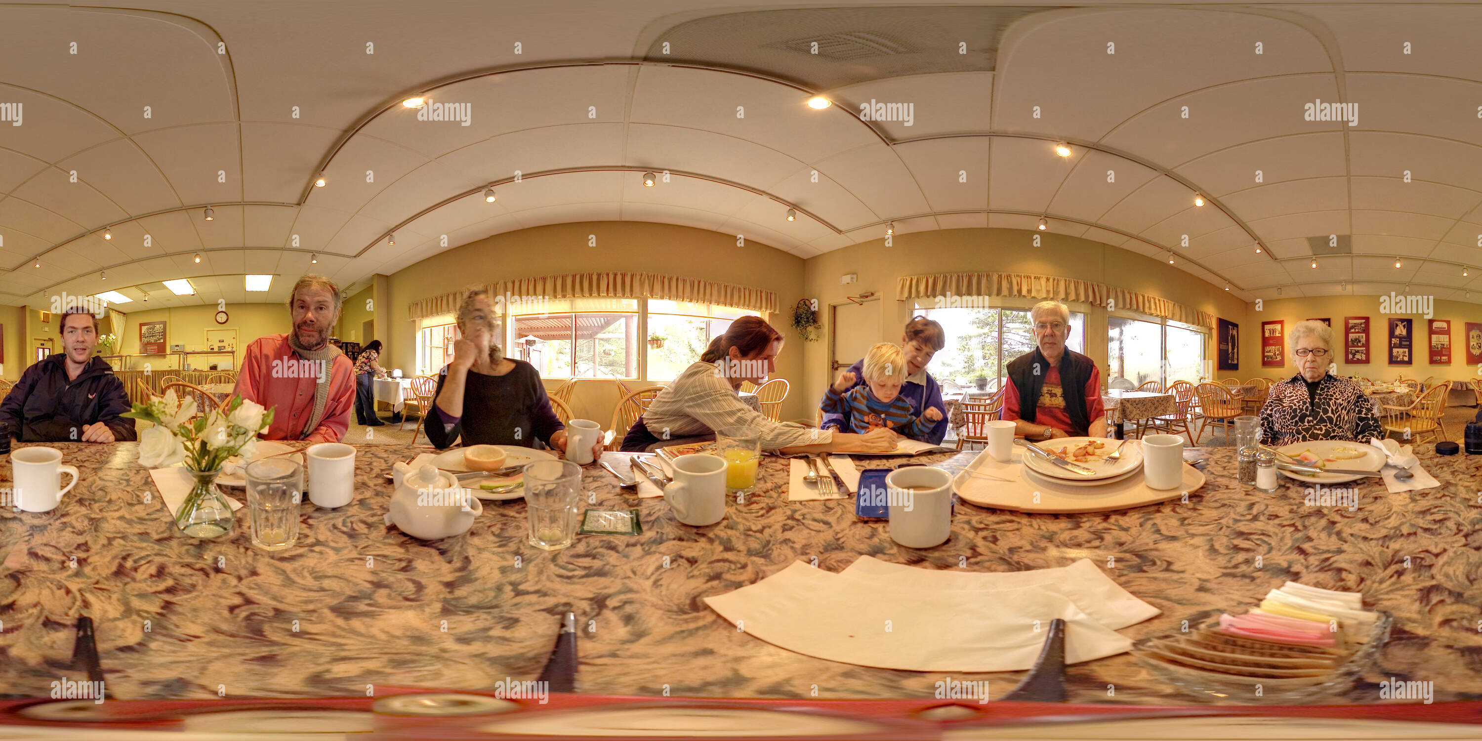 360° view of Breakfast at Marconi Conference Center, Point Reyes - Alamy
