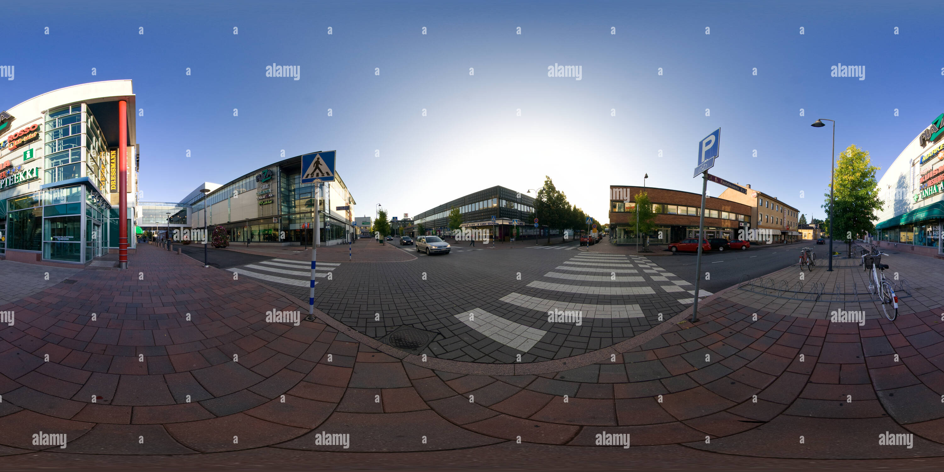 360° view of Shopping Center Plaza, Salo, Finland - Alamy
