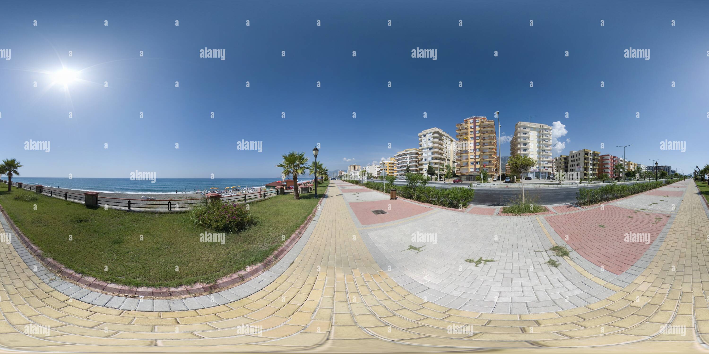 360° view of Mediterranean sea in Turkey - Alamy