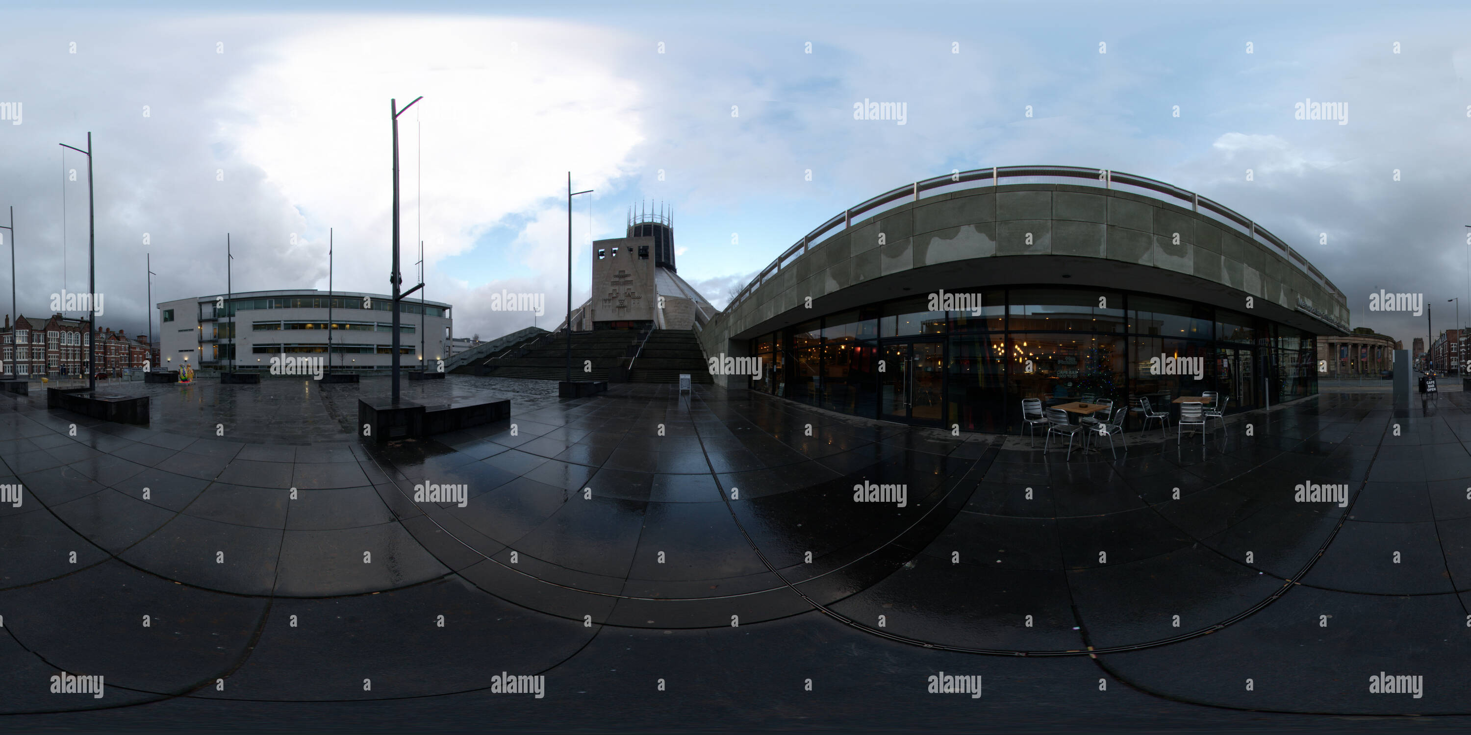 360° view of Liverpool Metropolitan Cathedral external - Alamy