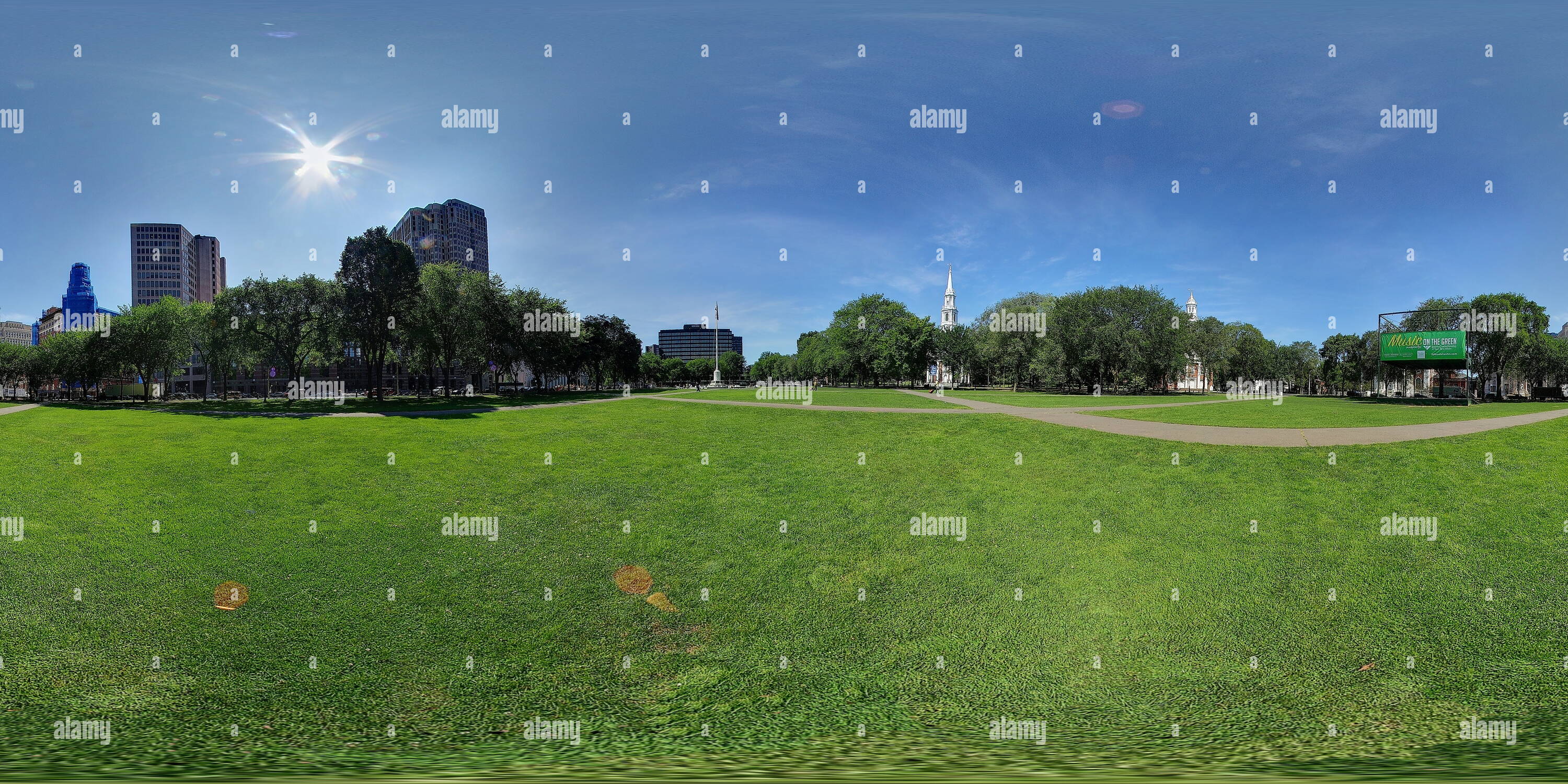 360° view of New Haven Green Connecticut - Alamy
