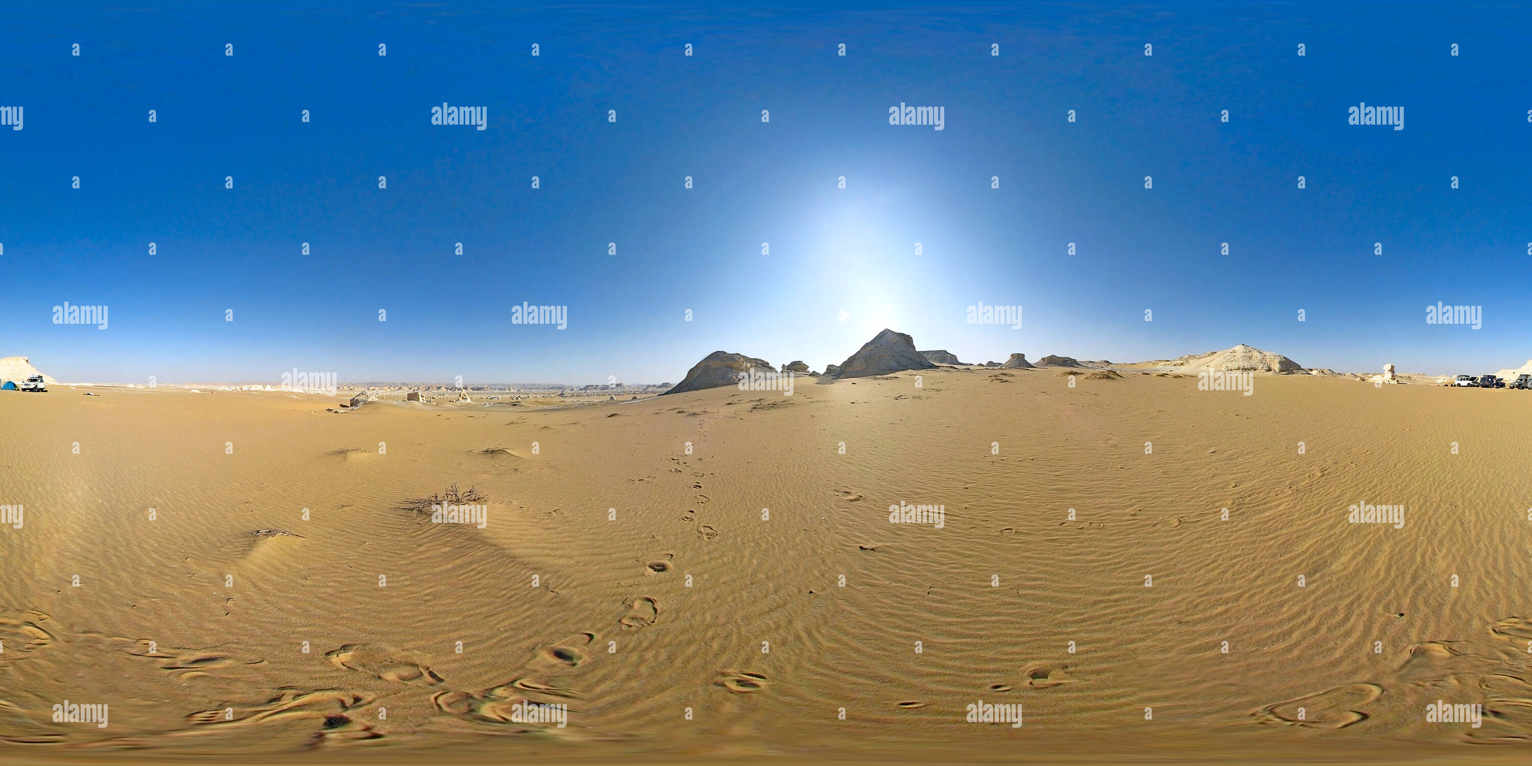 360° view of West White Desert - Alamy