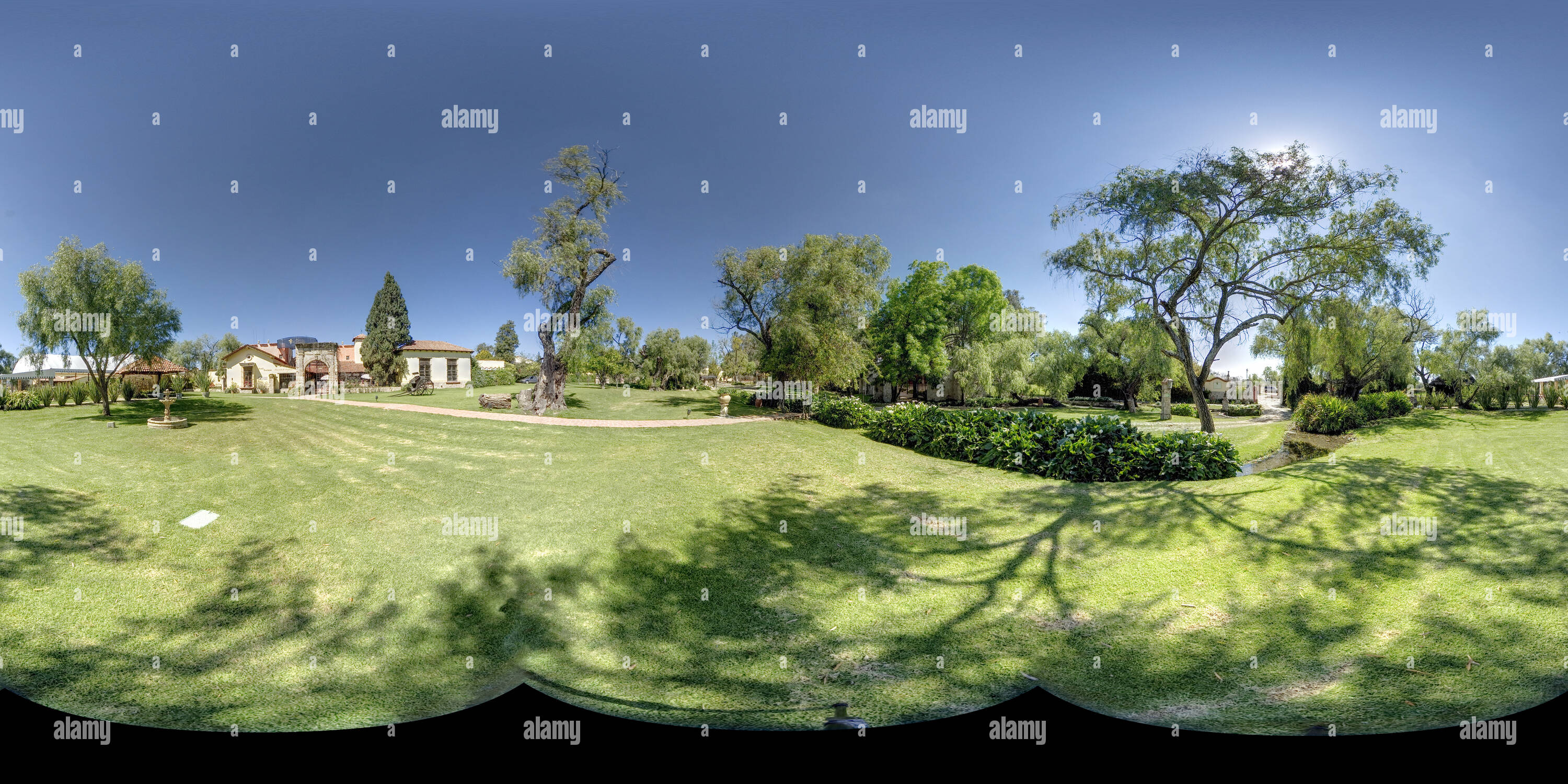 360° view of Lawn - Hacienda la Magdalena Hotel and Spa 18 - Alamy