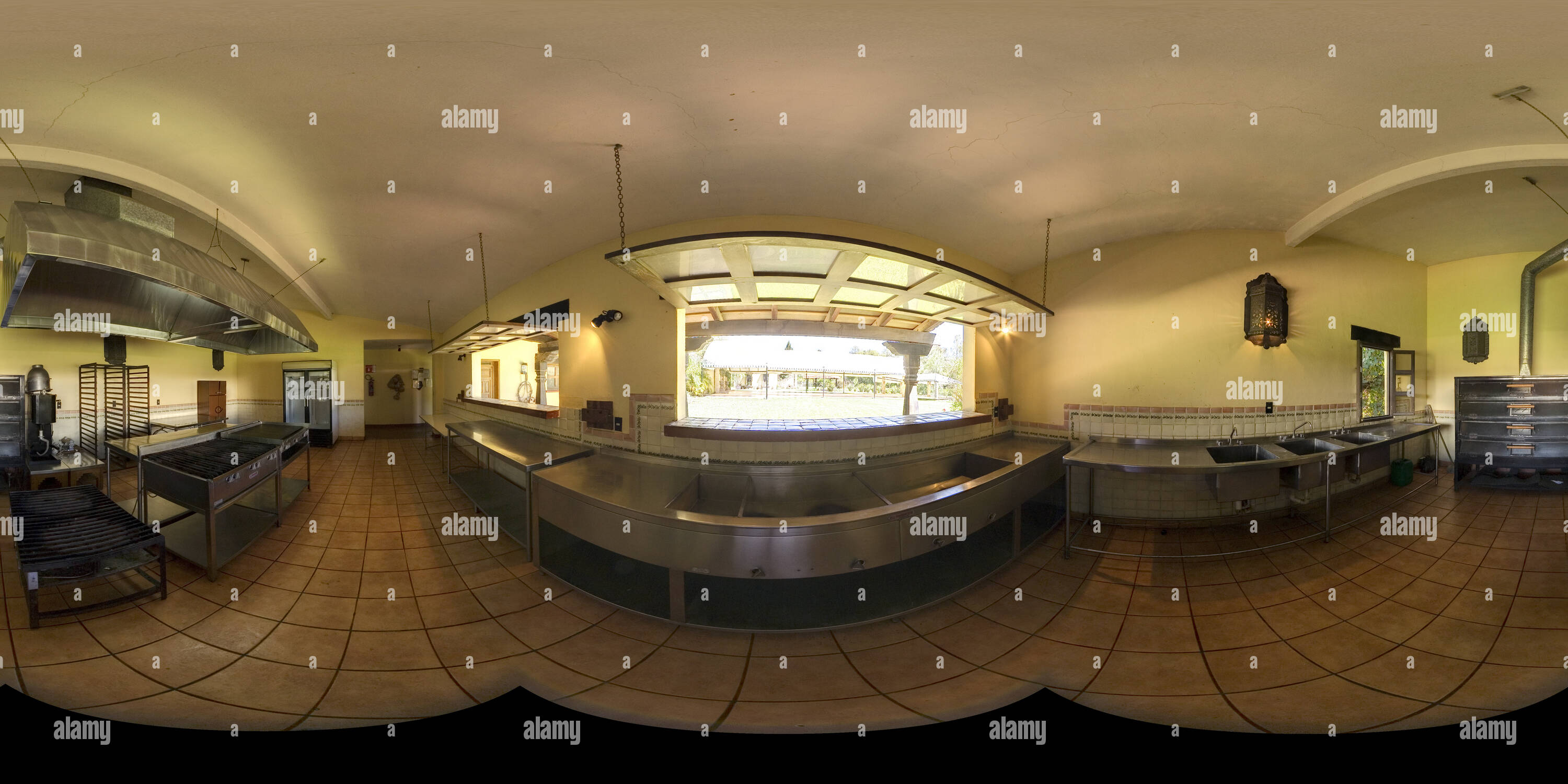 360° view of New Kitchen - Hacienda la Magdalena Hotel and Spa 24 - Alamy