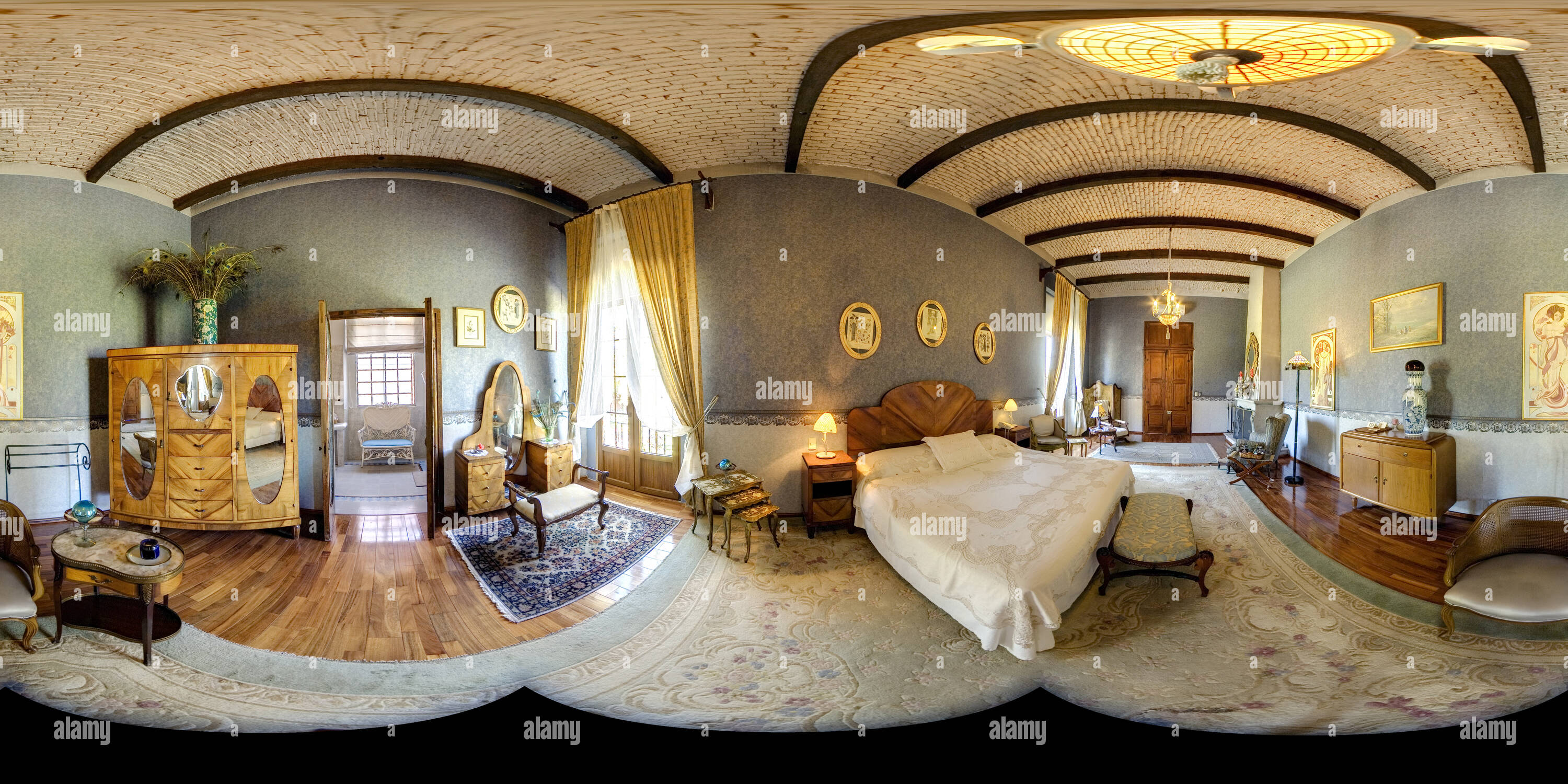 360° view of Bedroom 4 - Hacienda El Carmen 34 - Alamy