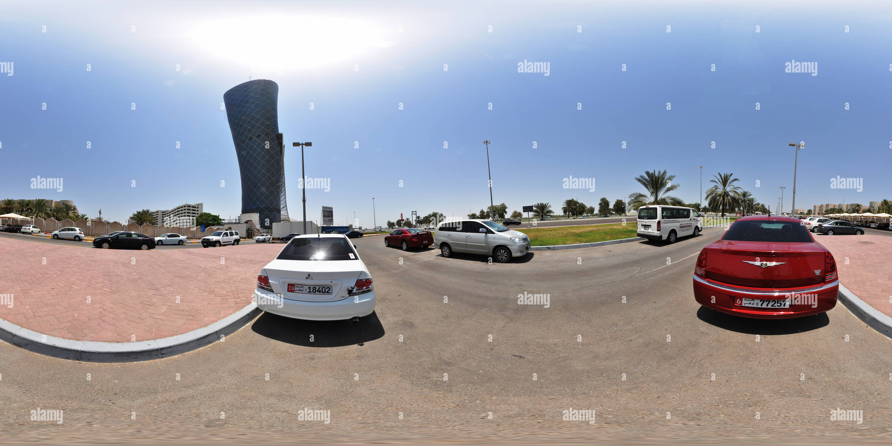 360° view of Capital Gate Tower - Alamy
