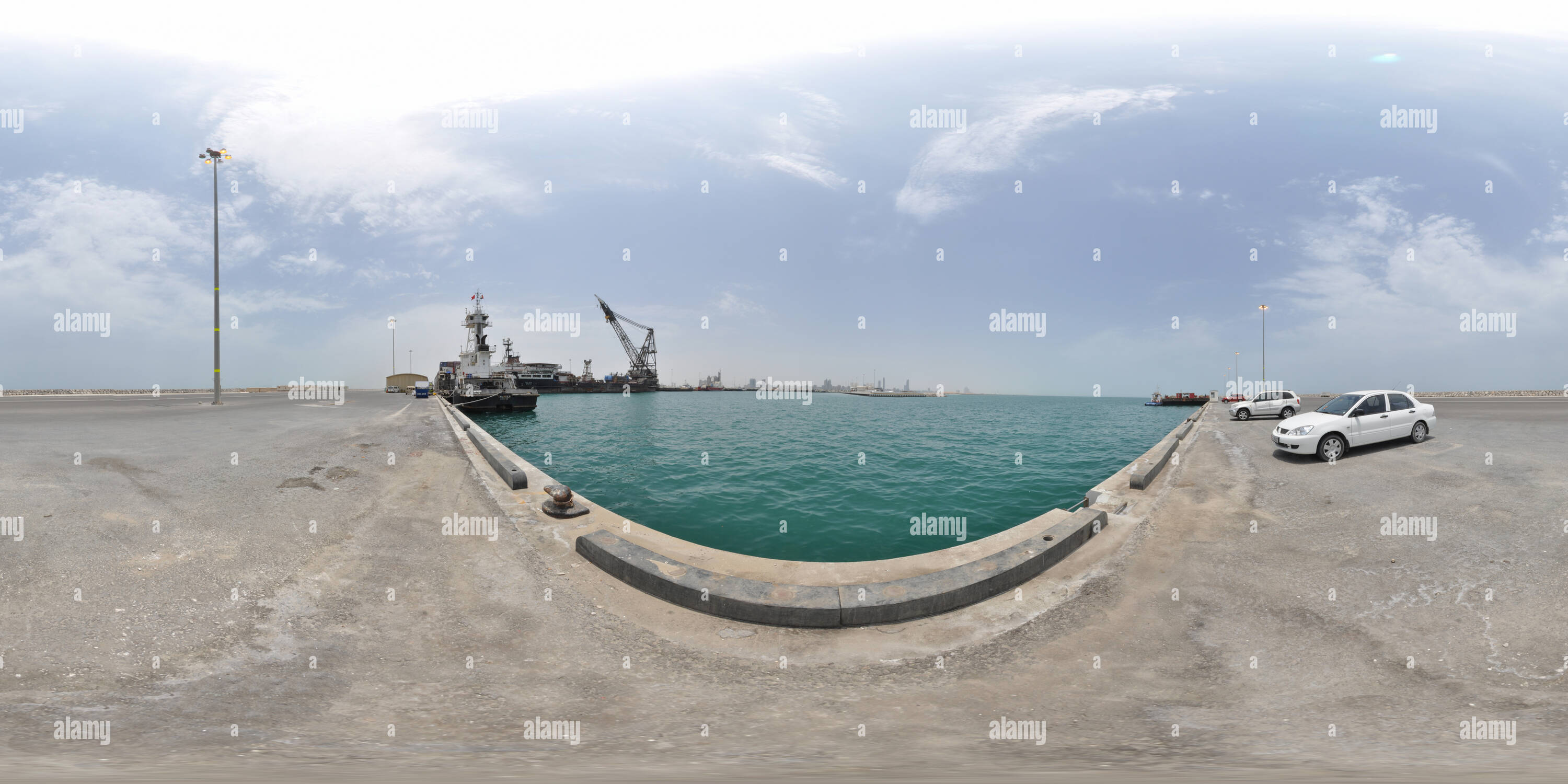 360° view of Al Meena Port - Alamy